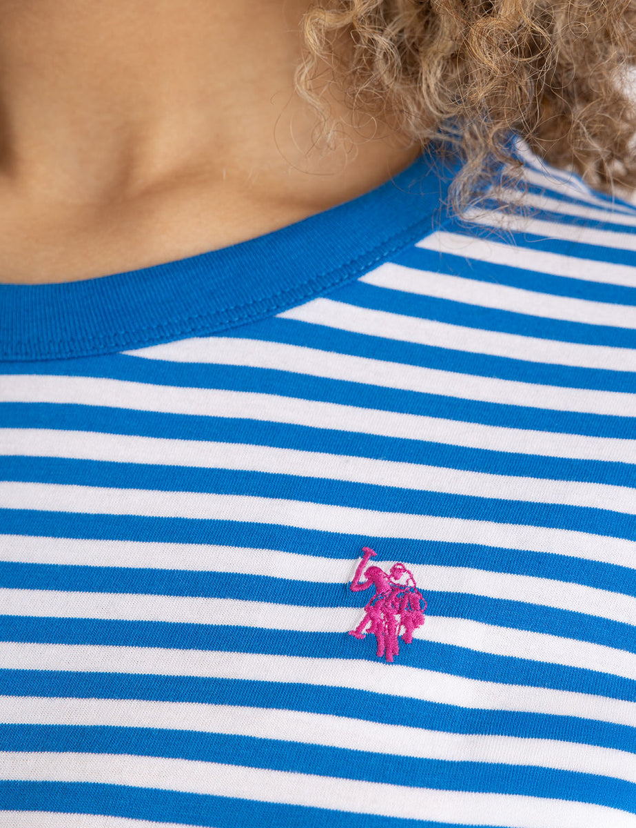 CONTRAST RINGER STRIPE CREW T-SHIRT– U.S. Polo Assn.