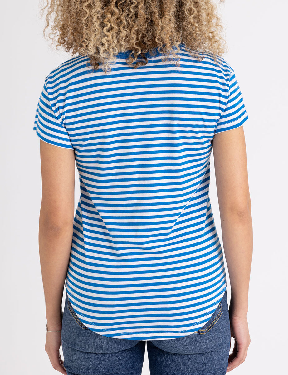 CONTRAST RINGER STRIPE CREW T-SHIRT– U.S. Polo Assn.