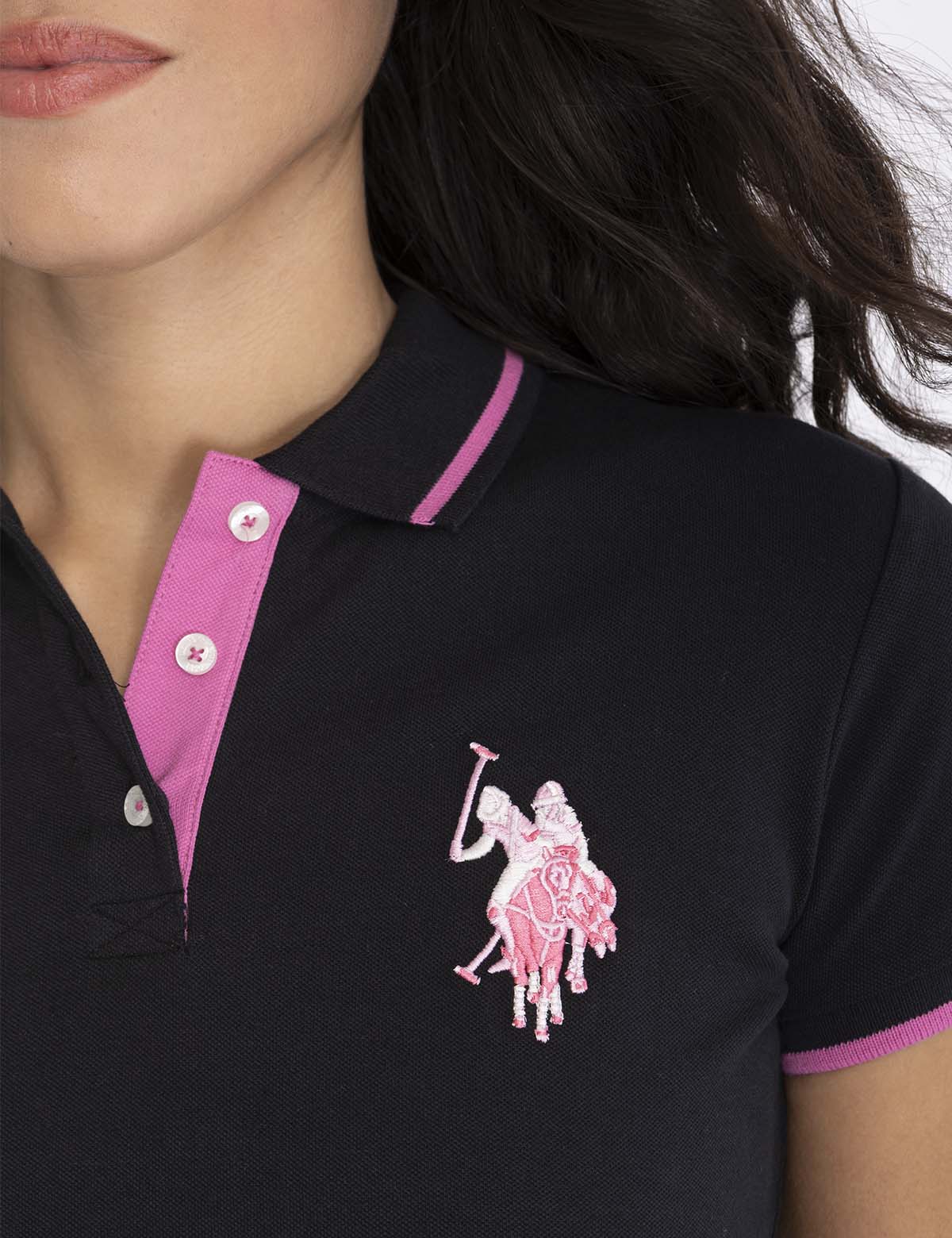 MULTITONAL LOGO SOLID POLO SHIRT– U.S. Polo Assn.