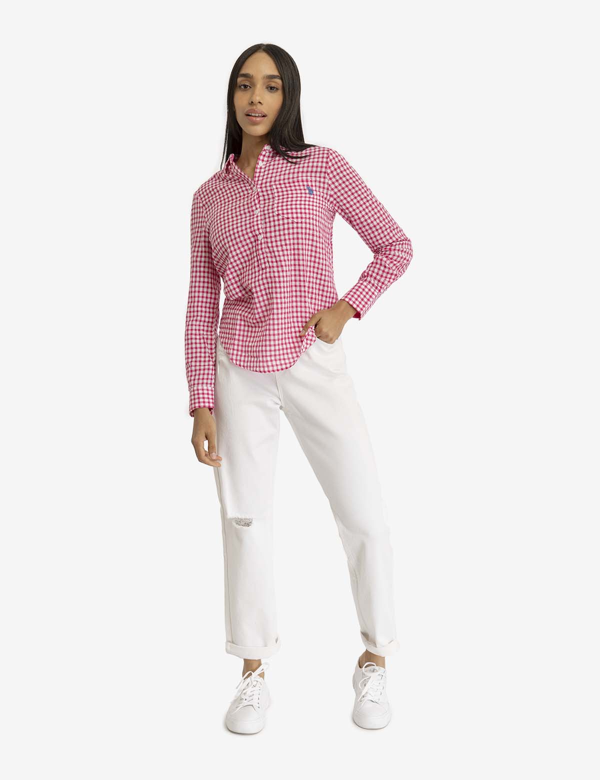 LONG SLEEVE POPOVER SHIRT WITH POCKET– U.S. Polo Assn.