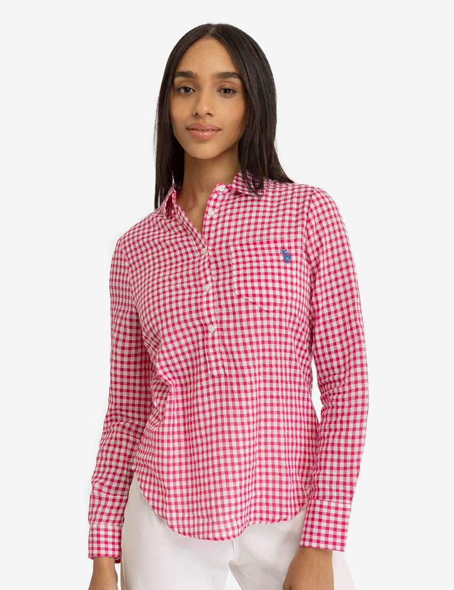 LONG SLEEVE POPOVER SHIRT WITH POCKET– U.S. Polo Assn.