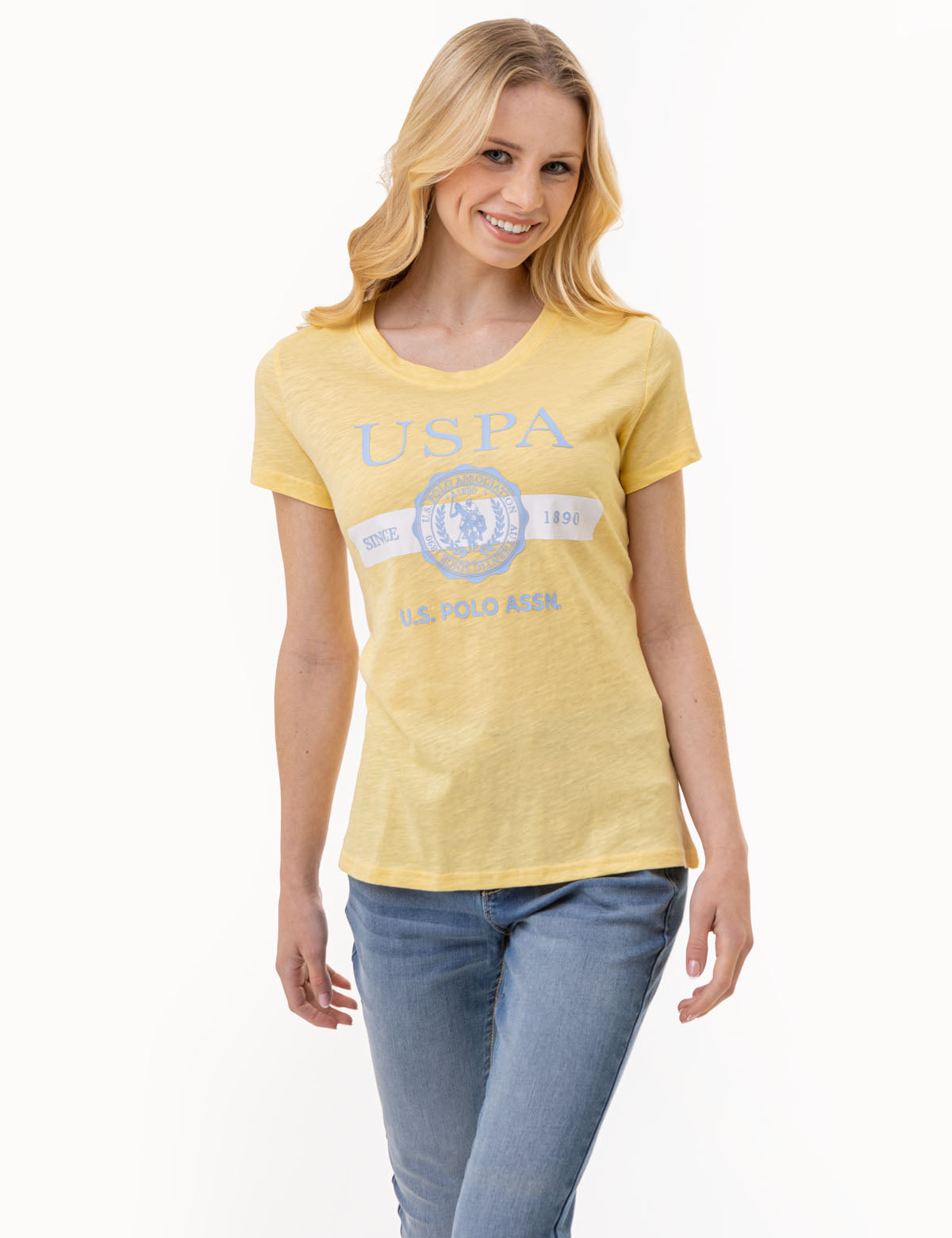 USPA CREST SEMI SCOOP GRAPHIC T-SHIRT– U.S. Polo Assn.