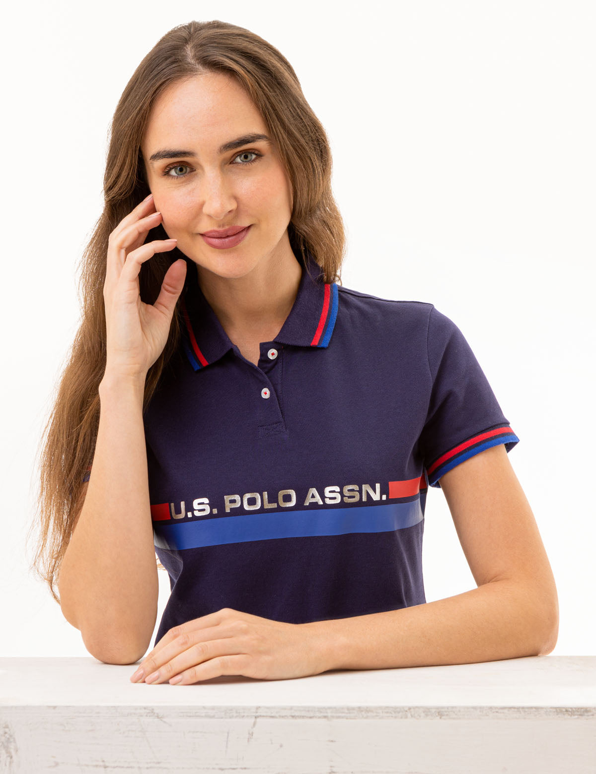 DUAL SIGNATURE STRIPE POLO SHIRT– U.S. Polo Assn.