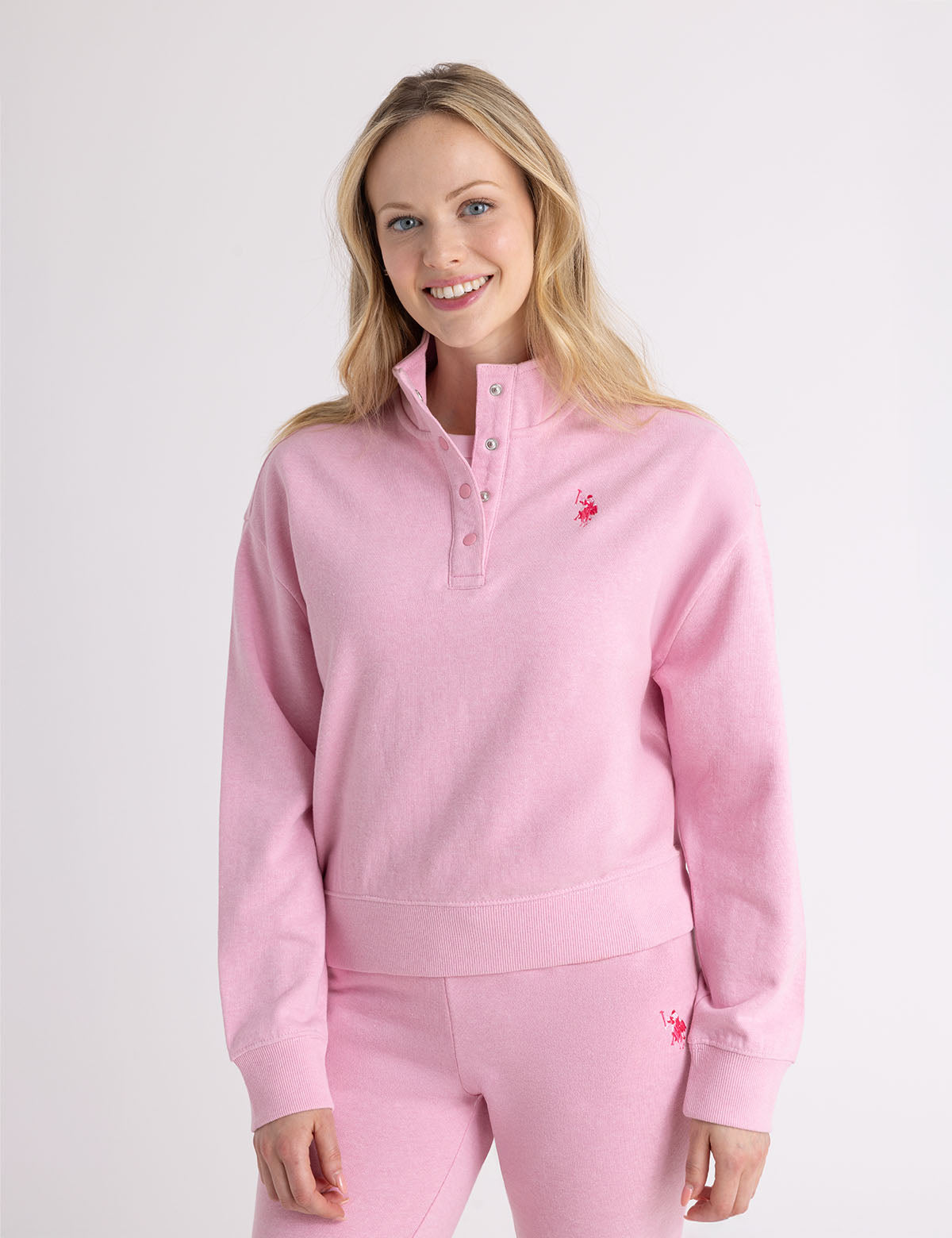 SNAP PLACKET POPOVER SWEATSHIRT– U.S. Polo Assn.