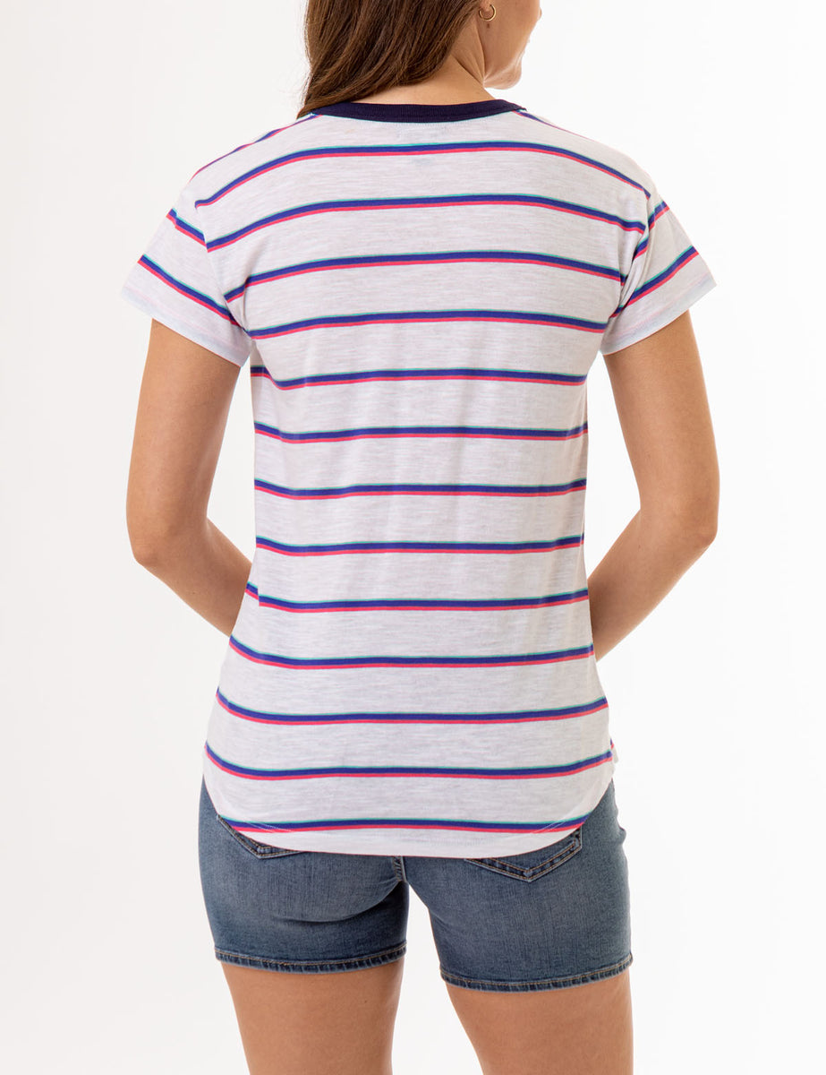 HORIZONTAL WIDE STRIPE RINGER T-SHIRT– U.S. Polo Assn.