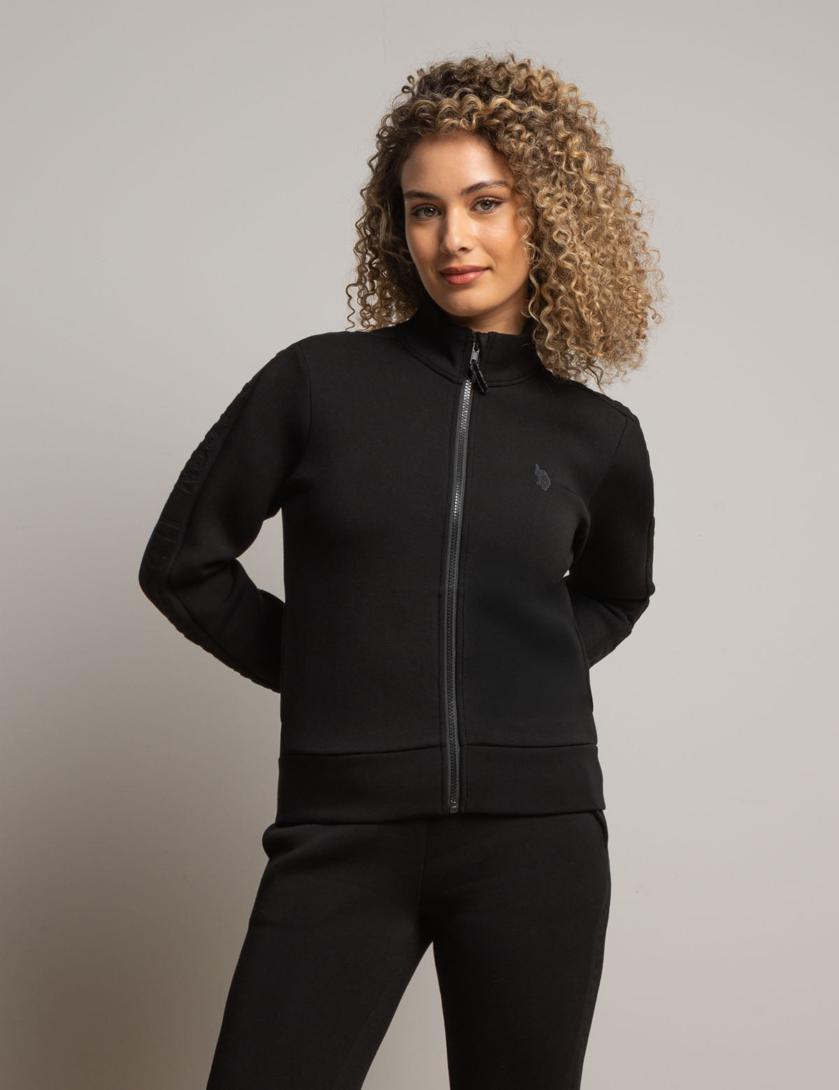 WHITE LABEL MOCK NECK FULL ZIP SCUBA TRACK JACKET– U.S. Polo Assn.