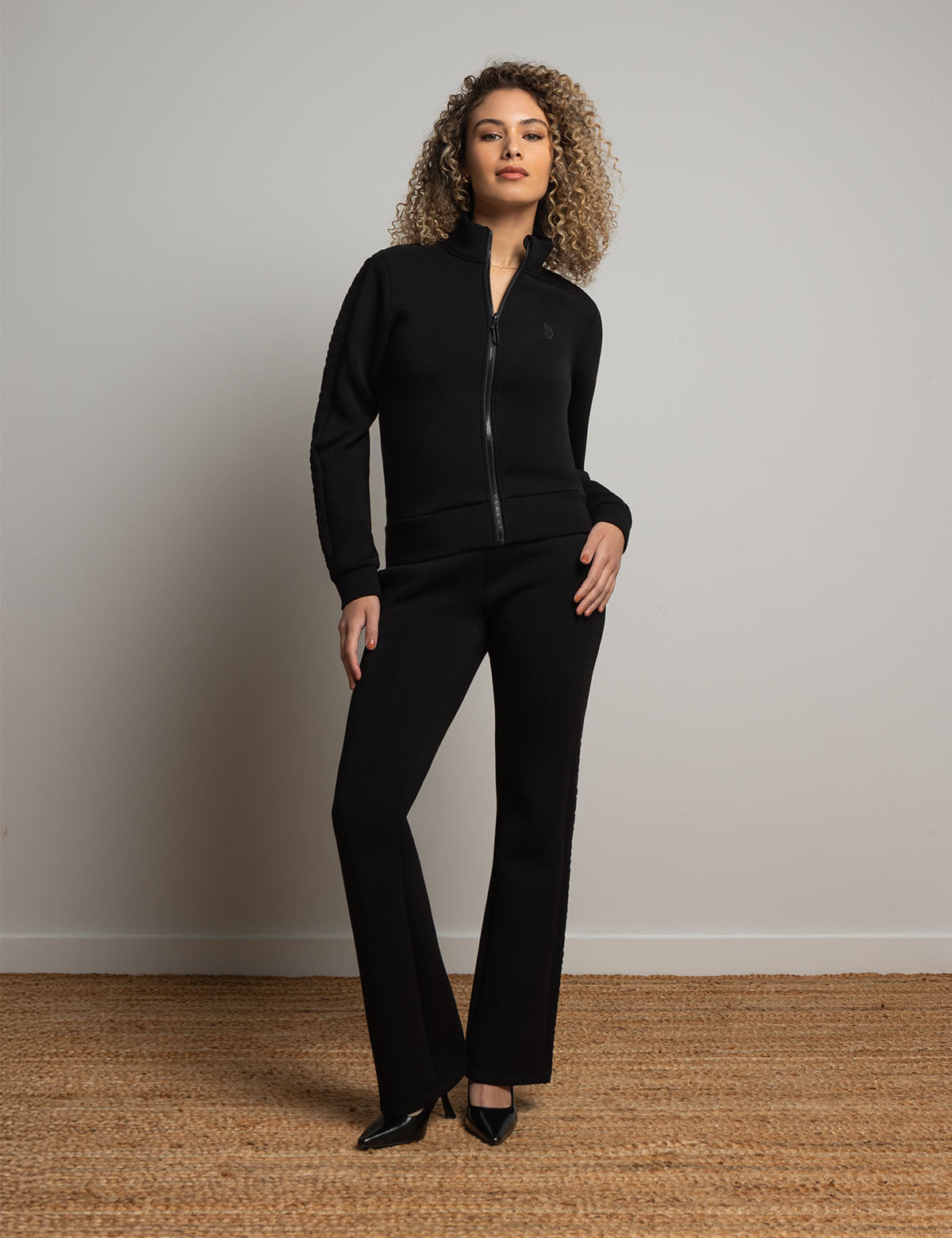 WHITE LABEL MOCK NECK FULL ZIP SCUBA TRACK JACKET– U.S. Polo Assn.