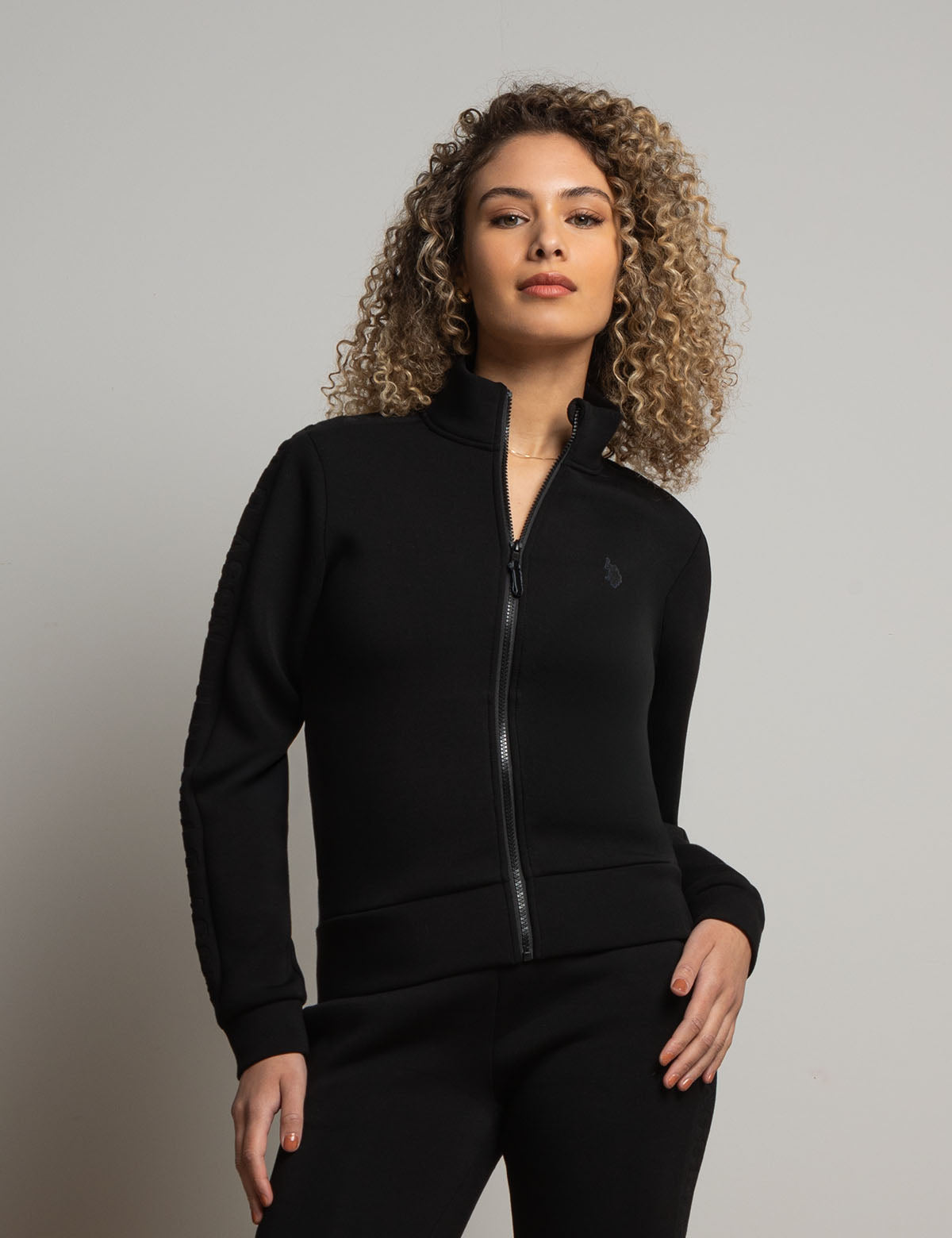 WHITE LABEL MOCK NECK FULL ZIP SCUBA TRACK JACKET– U.S. Polo Assn.