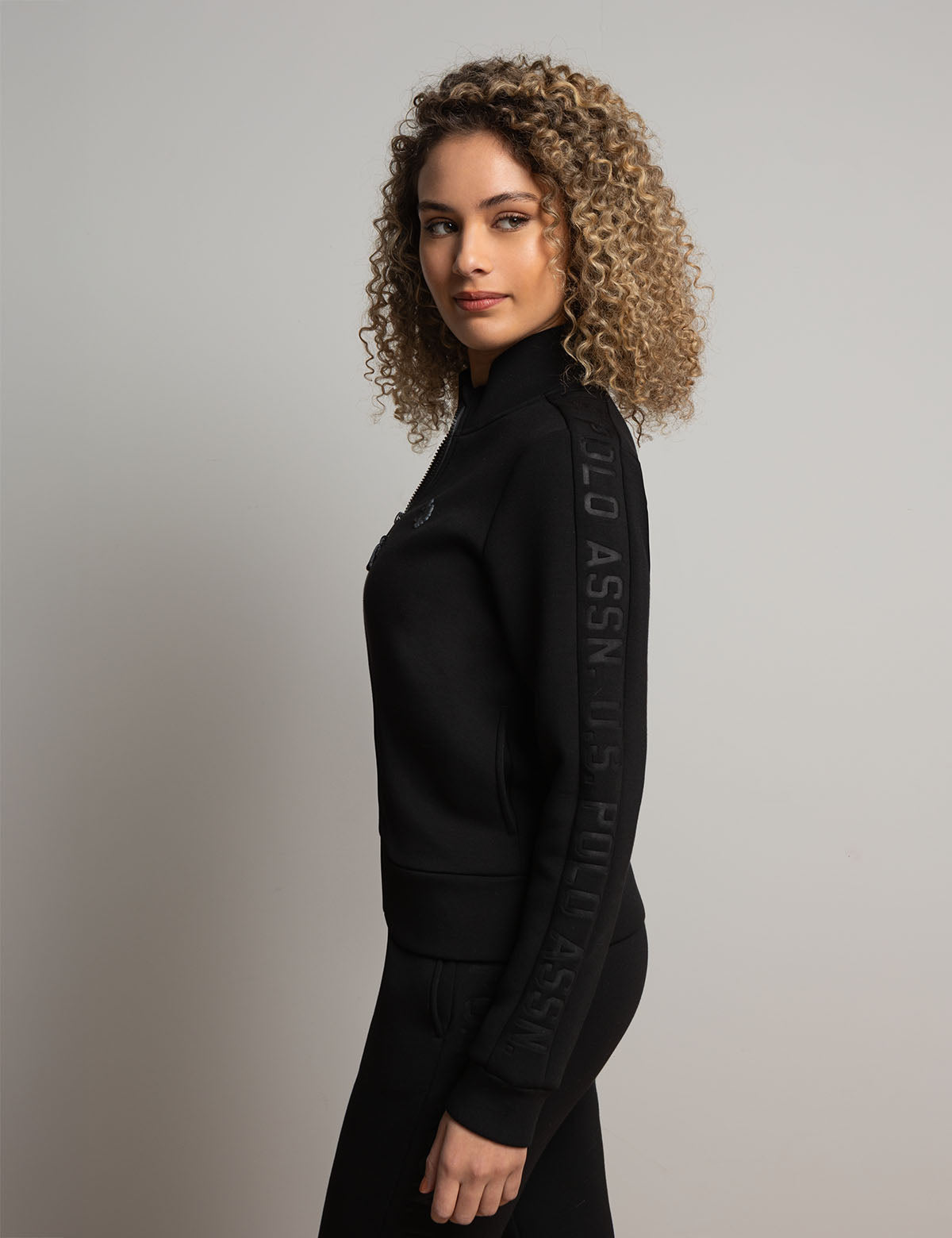 WHITE LABEL MOCK NECK FULL ZIP SCUBA TRACK JACKET– U.S. Polo Assn.