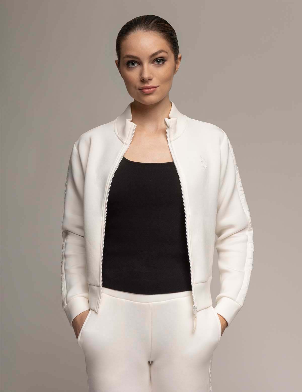 WHITE LABEL MOCK NECK FULL ZIP SCUBA TRACK JACKET– U.S. Polo Assn.