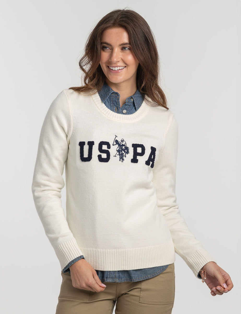 USPA LOGO CREW NECK SWEATER– U.S. Polo Assn.