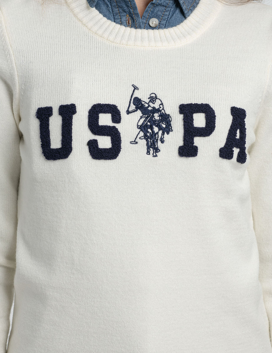 USPA LOGO CREW NECK SWEATER– U.S. Polo Assn.