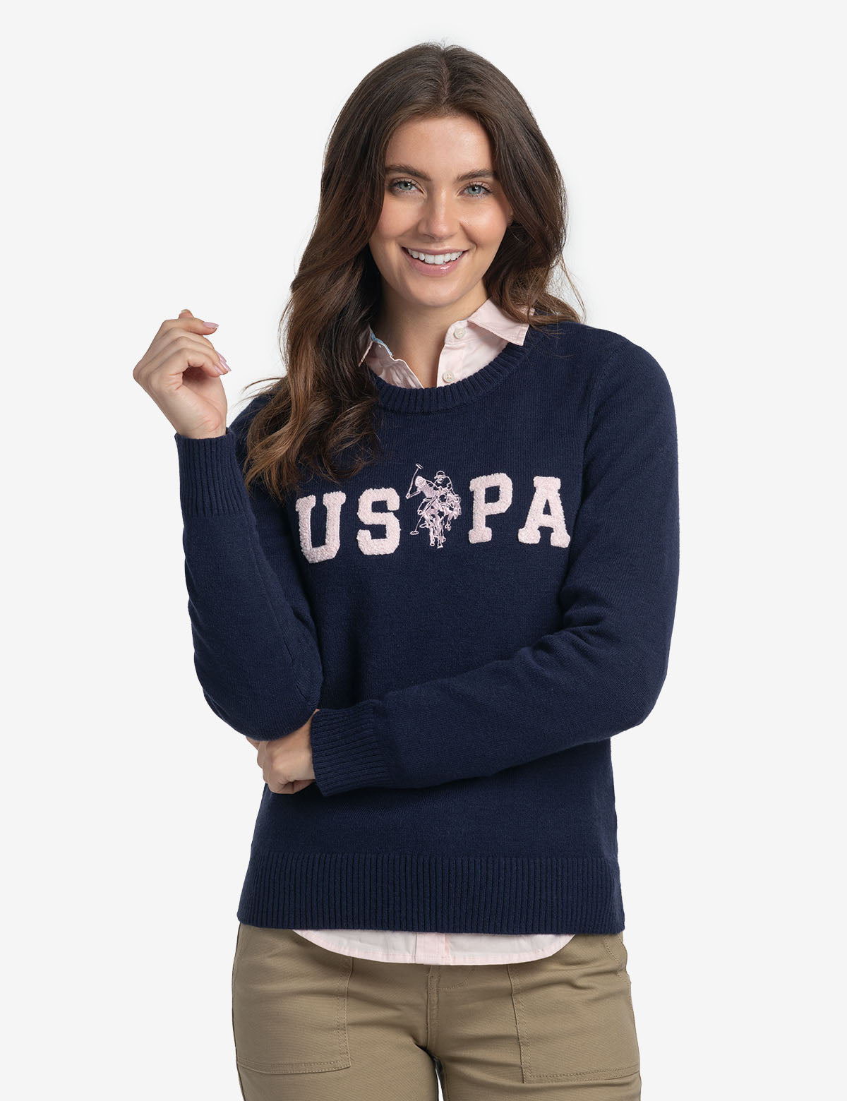 USPA LOGO CREW NECK SWEATER– U.S. Polo Assn.