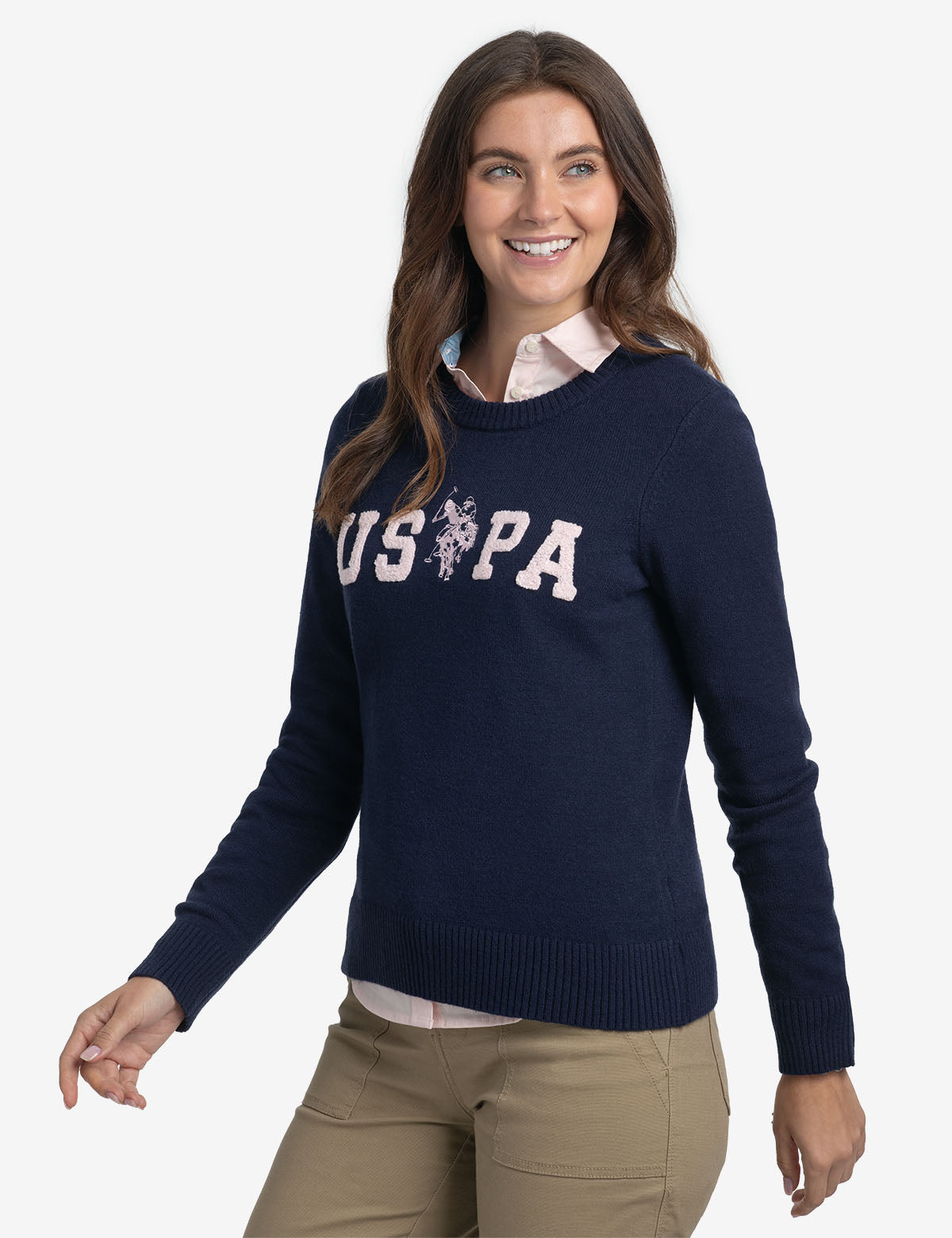 USPA LOGO CREW NECK SWEATER– U.S. Polo Assn.