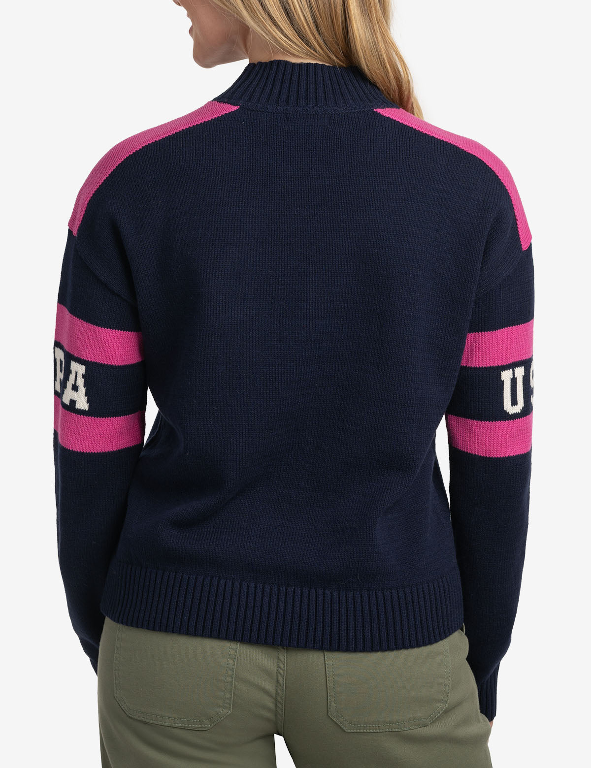 USPA FOOTBALL MOCK NECK SWEATER– U.S. Polo Assn.