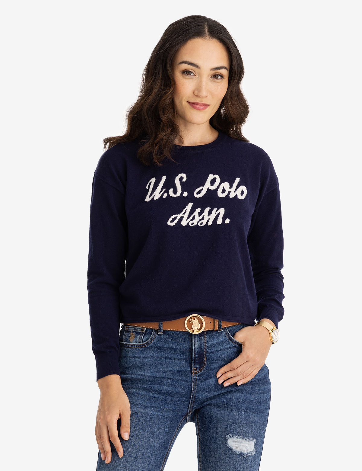 USPA INTARSIA SWEATER– U.S. Polo Assn.