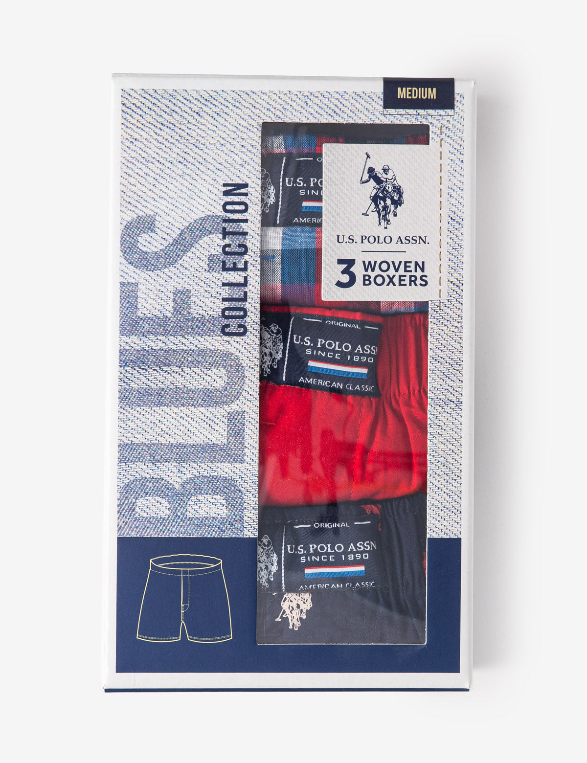 3 PACK WOVEN BOXERS– U.S. Polo Assn.