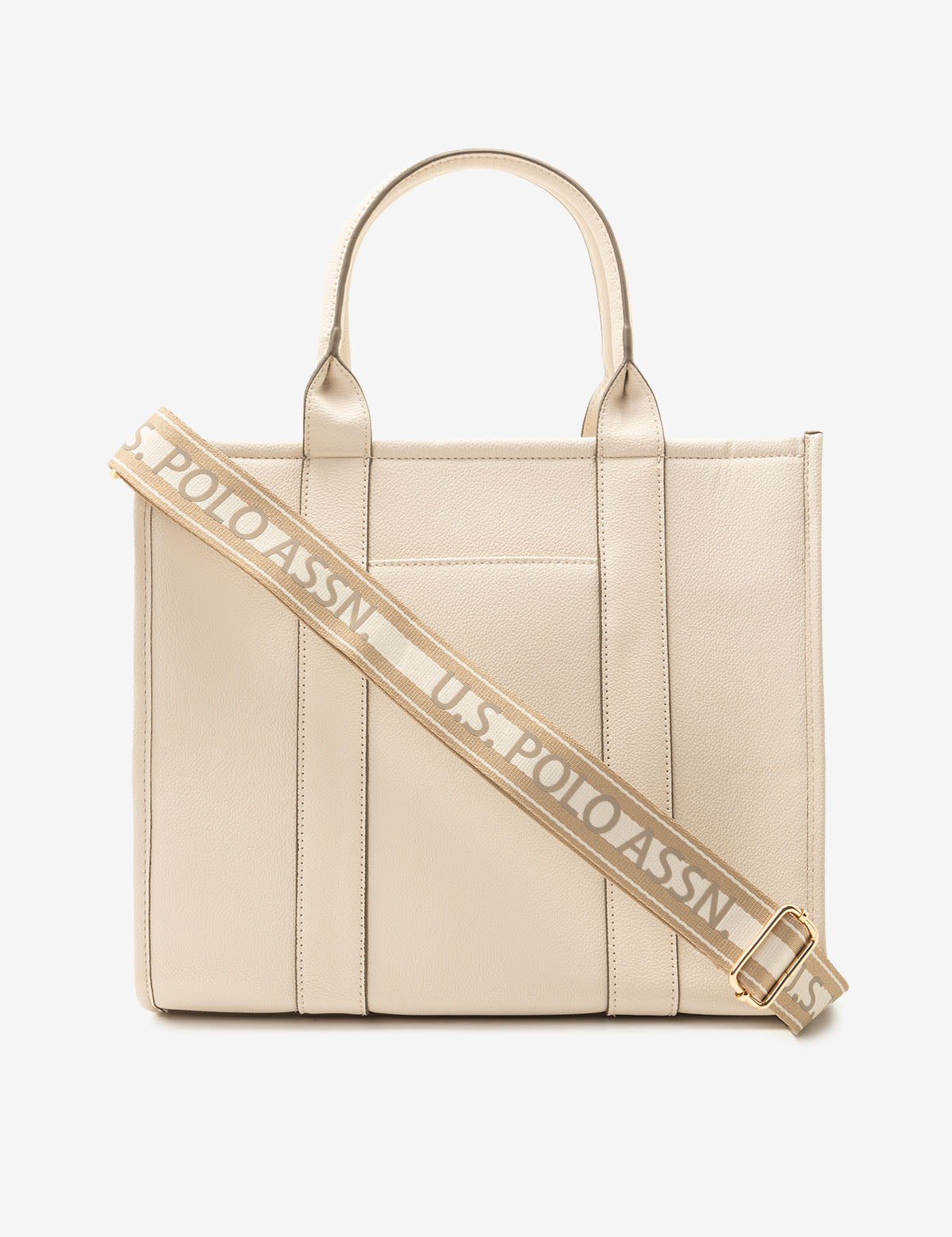 USPA BOX TOTE WITH CROSSBODY STRAP– U.S. Polo Assn.