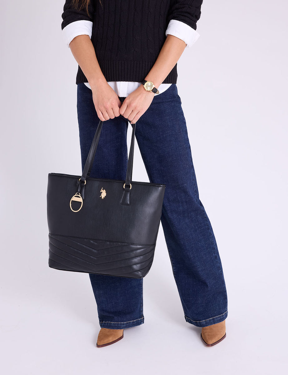 QUILTED V TOTE BAG– U.S. Polo Assn.
