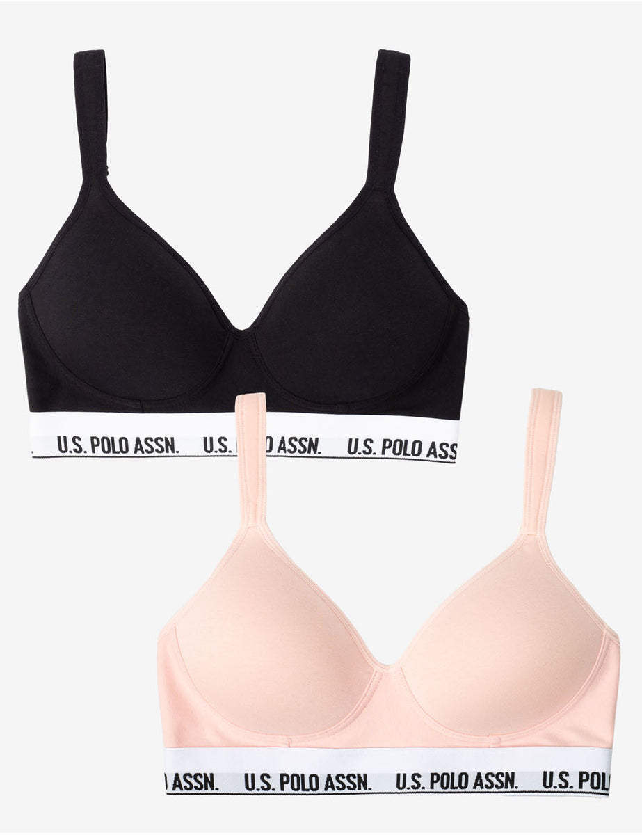 2PK WIRE FREE MOLDED CUP BRAS– U.S. Polo Assn.