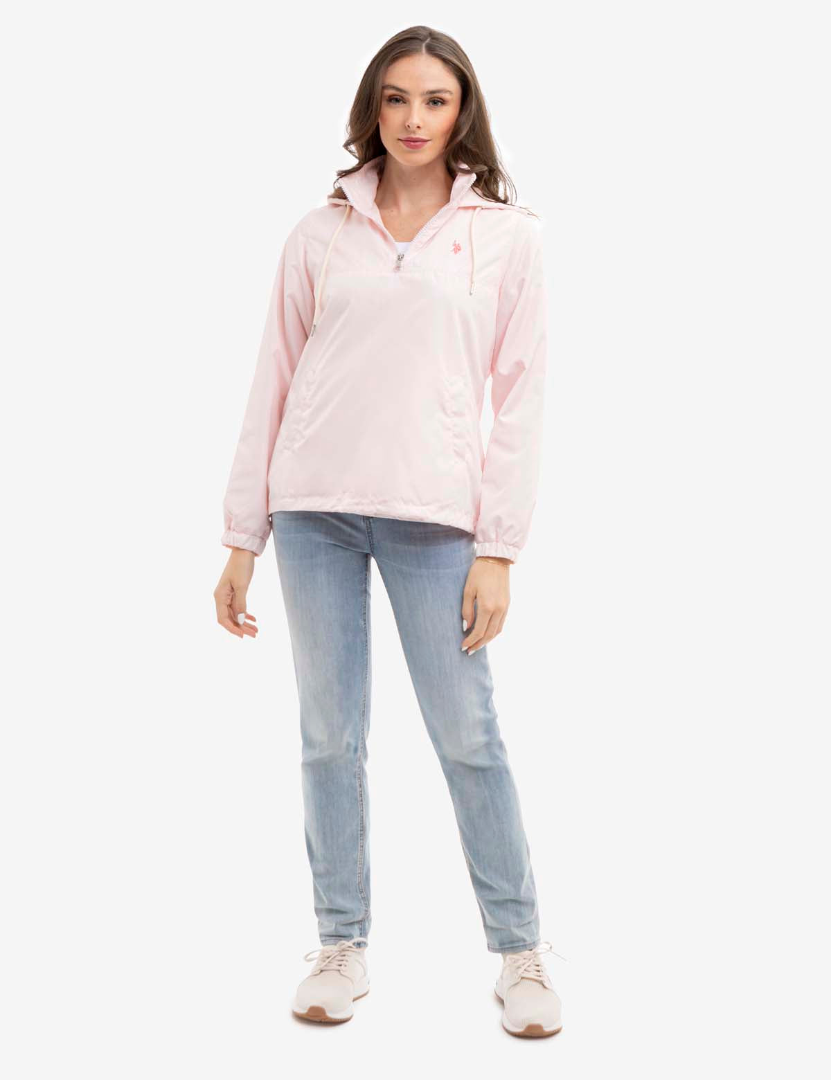 HOODED QUARTER ZIP WINDBREAKER– U.S. Polo Assn.