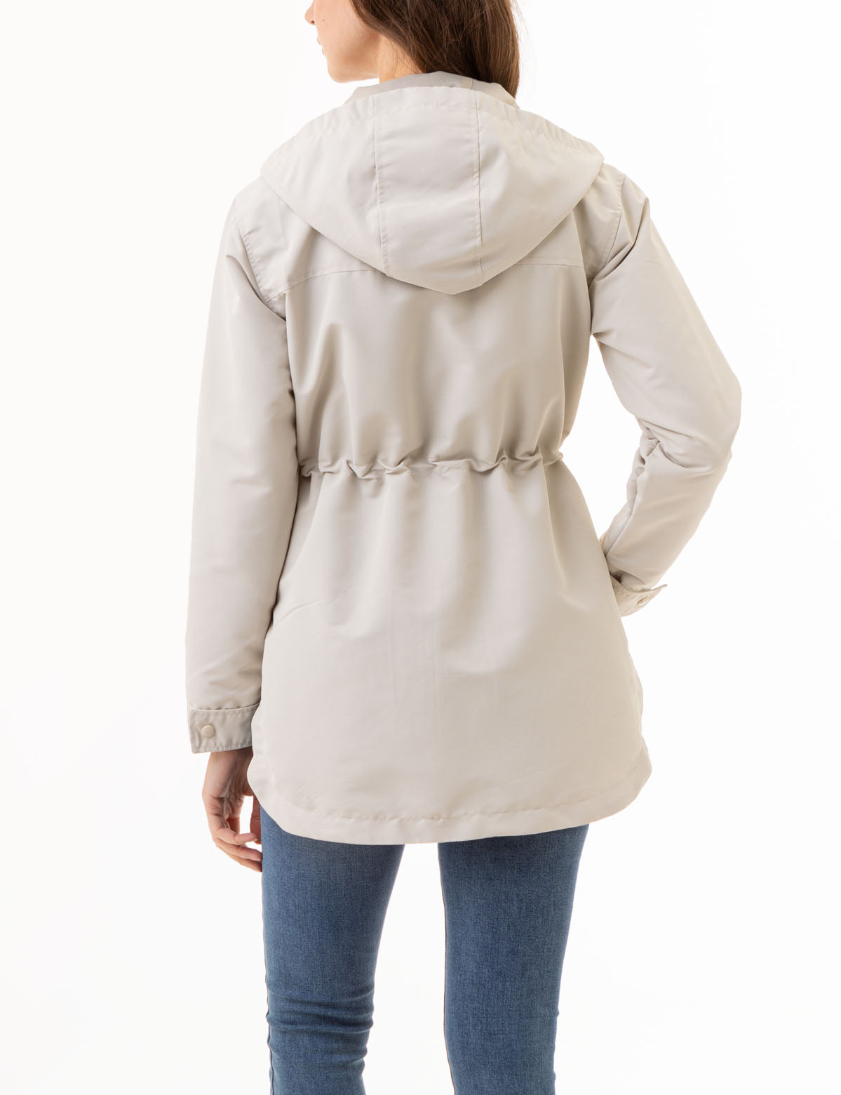 HOODED LONG SPLIT HEM RAINCOAT– U.S. Polo Assn.