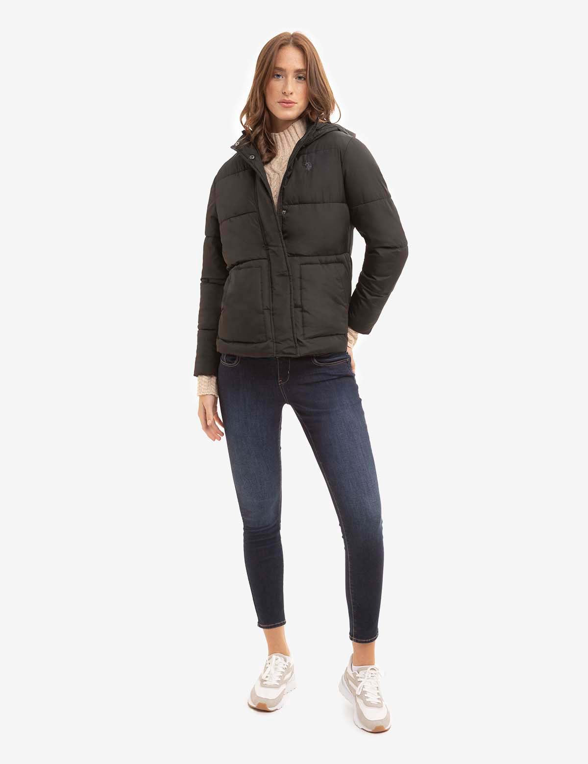 COZY PUFFER JACKET WITH PATCH POCKET– U.S. Polo Assn.