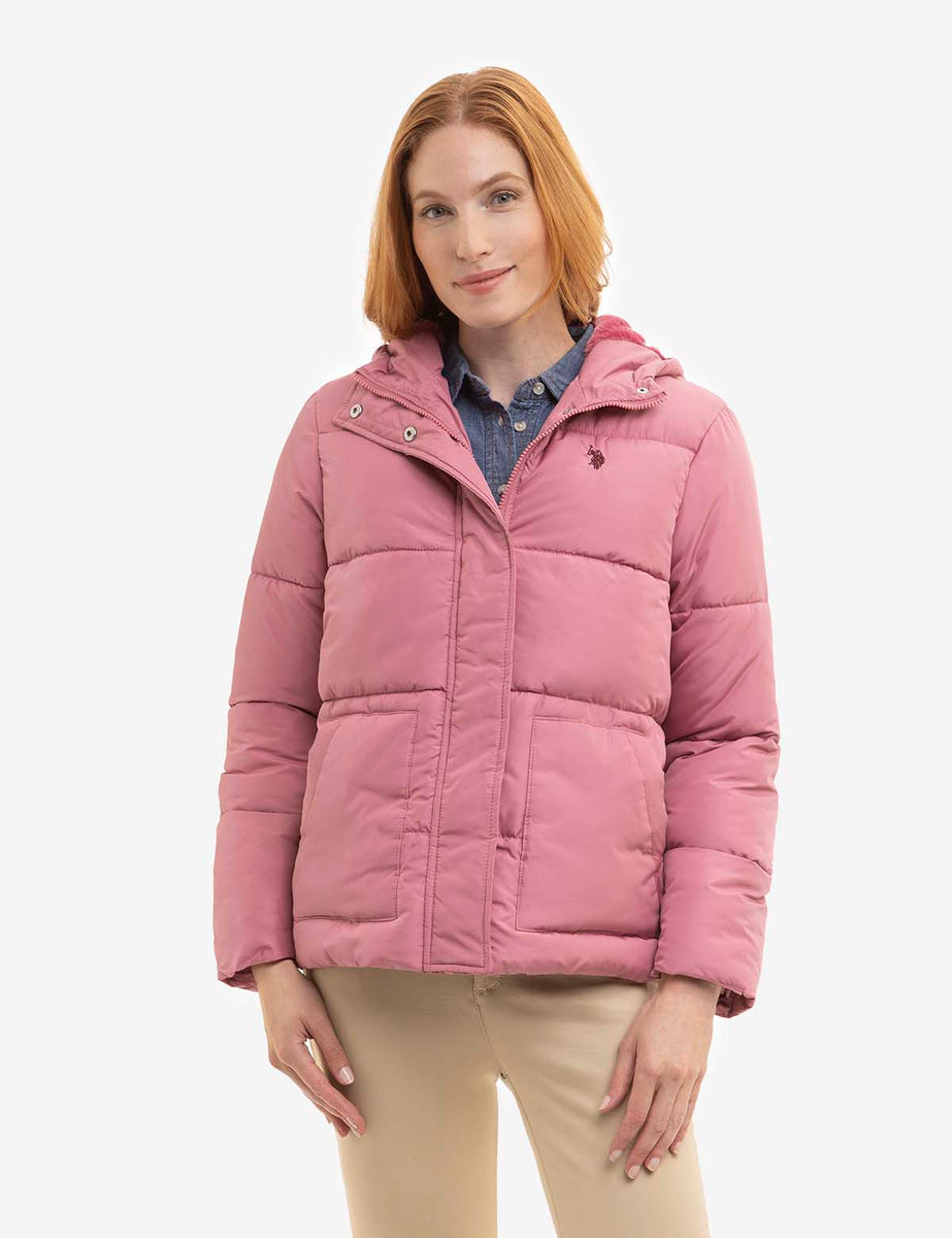 COZY PUFFER JACKET WITH PATCH POCKET– U.S. Polo Assn.