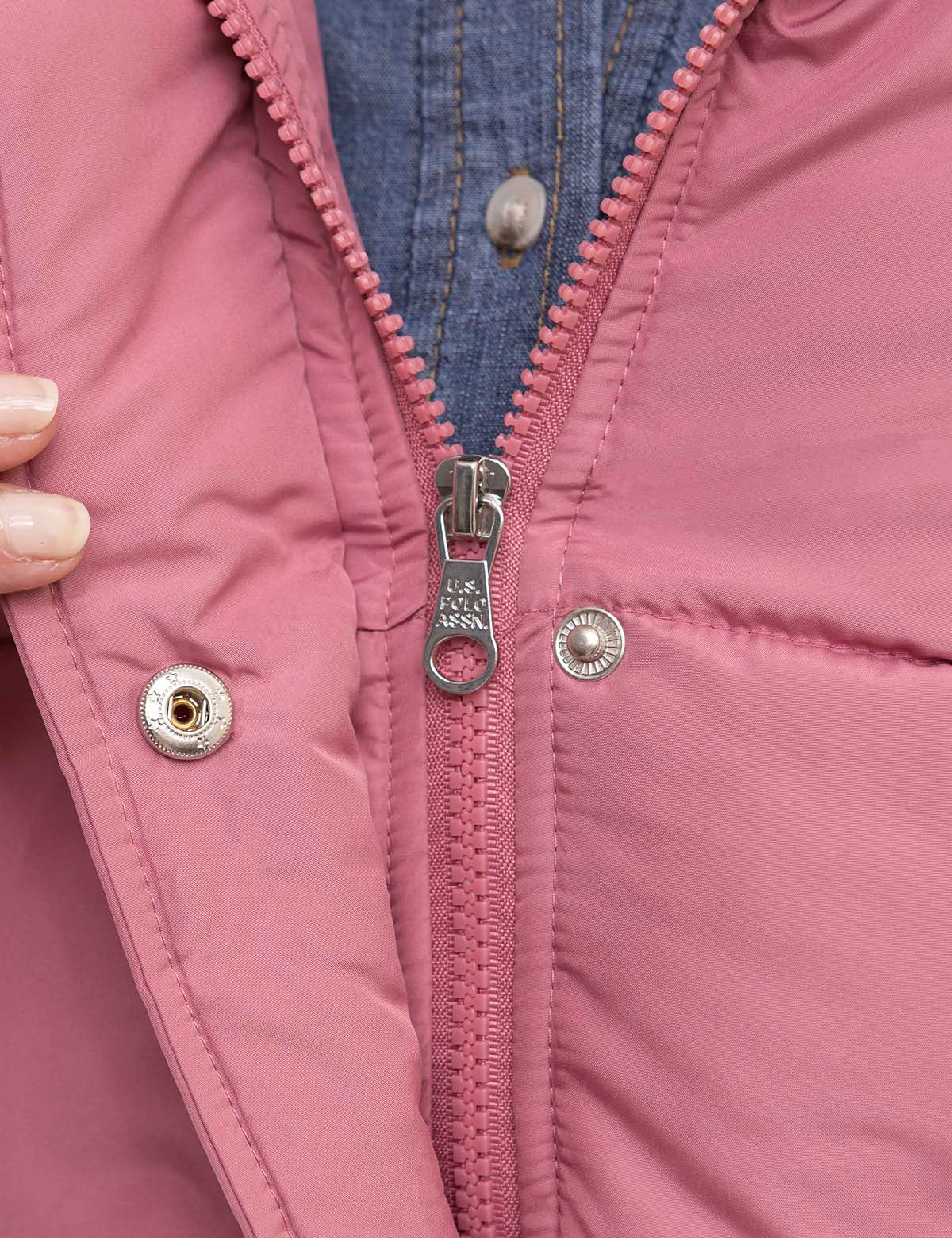 COZY PUFFER JACKET WITH PATCH POCKET– U.S. Polo Assn.