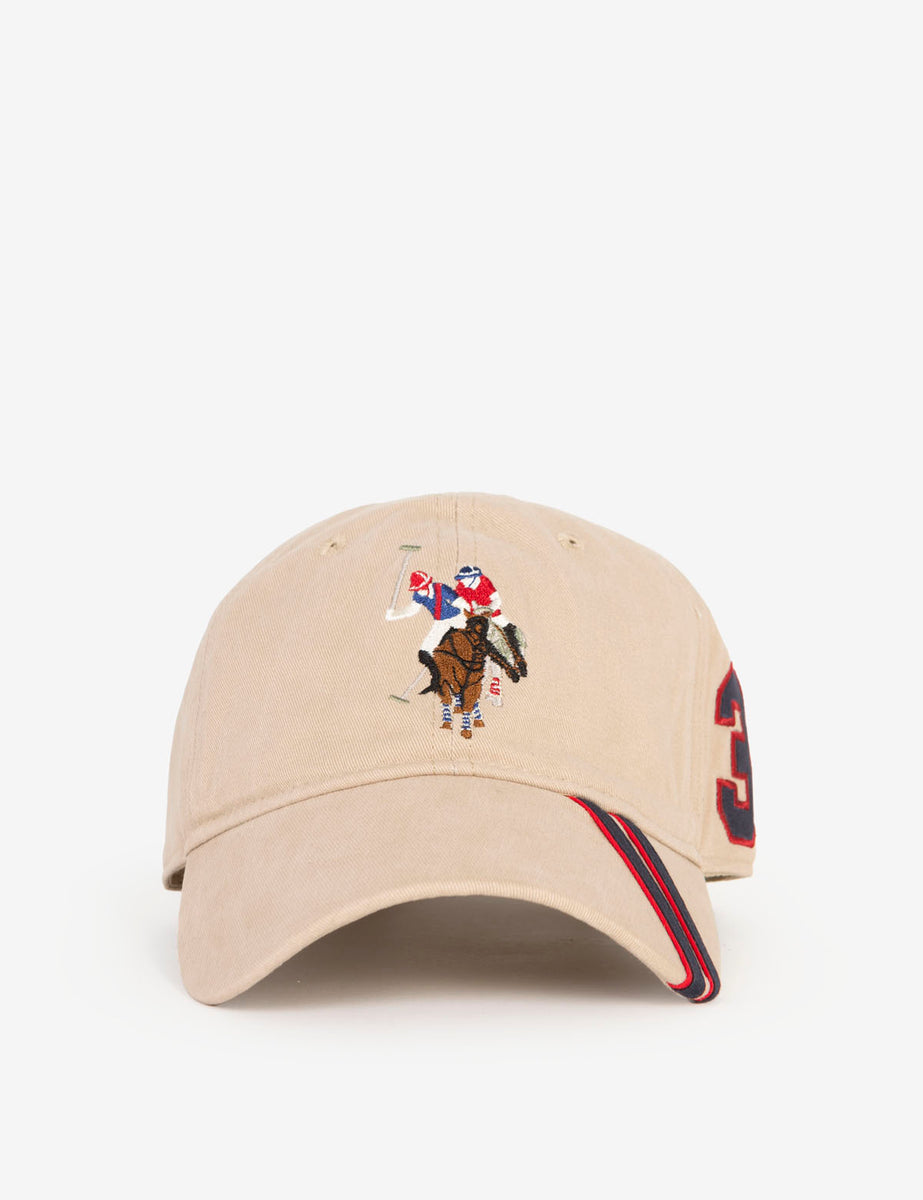 MENS MULTI LOGO HAT WITH STRIPE VISOR– U.S. Polo Assn.