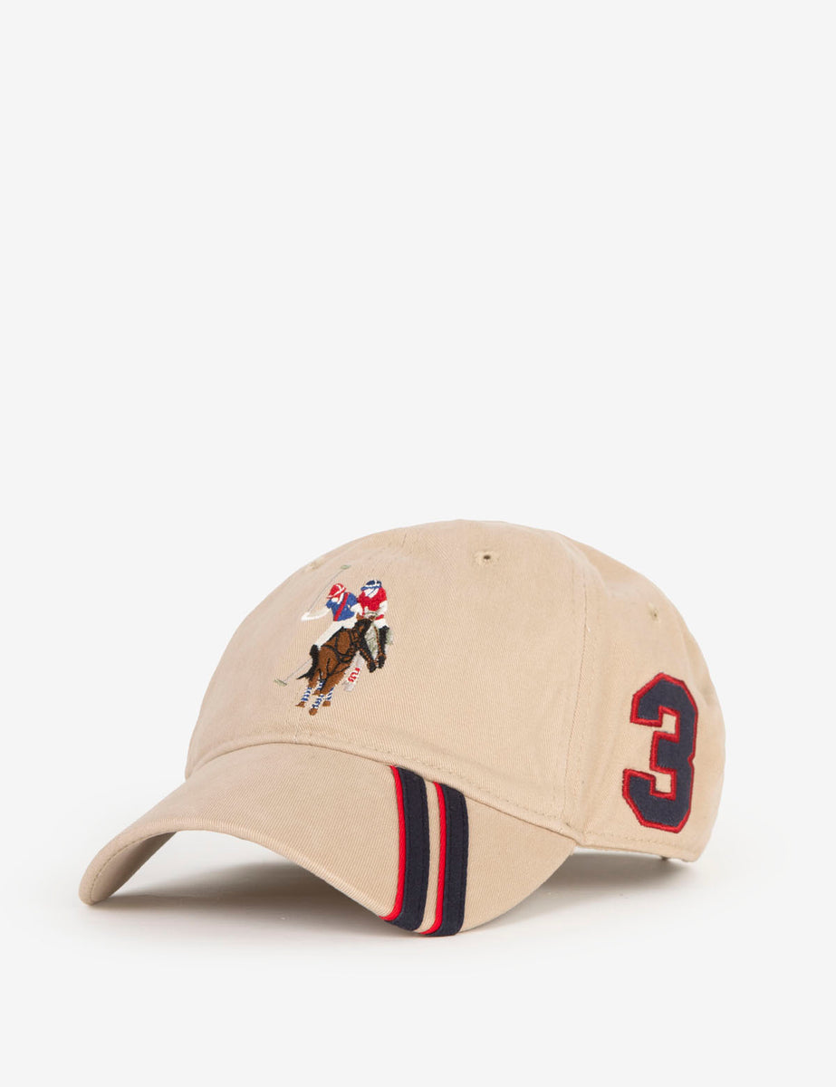 MENS MULTI LOGO HAT WITH STRIPE VISOR– U.S. Polo Assn.