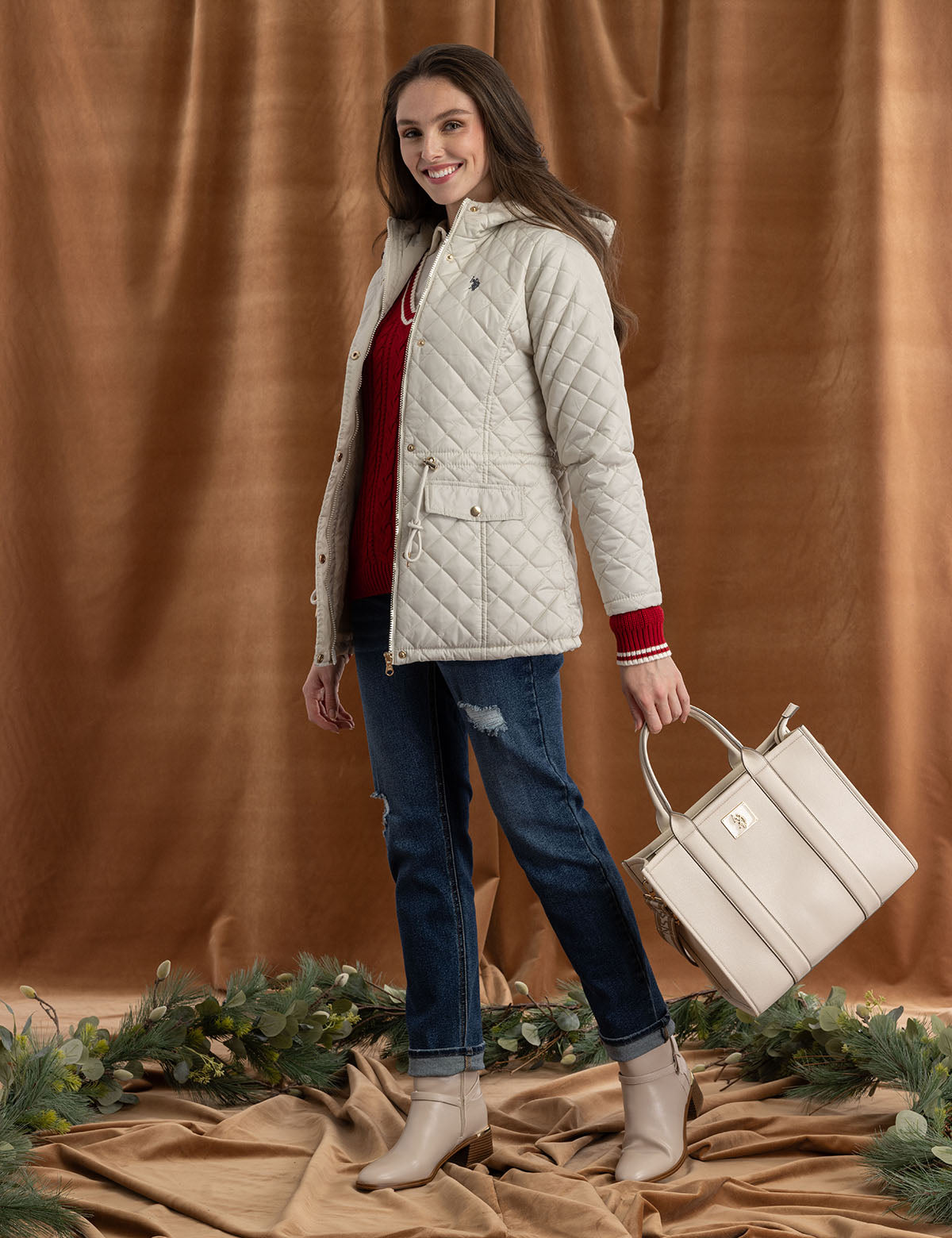 USPA BOX TOTE WITH CROSSBODY STRAP– U.S. Polo Assn.