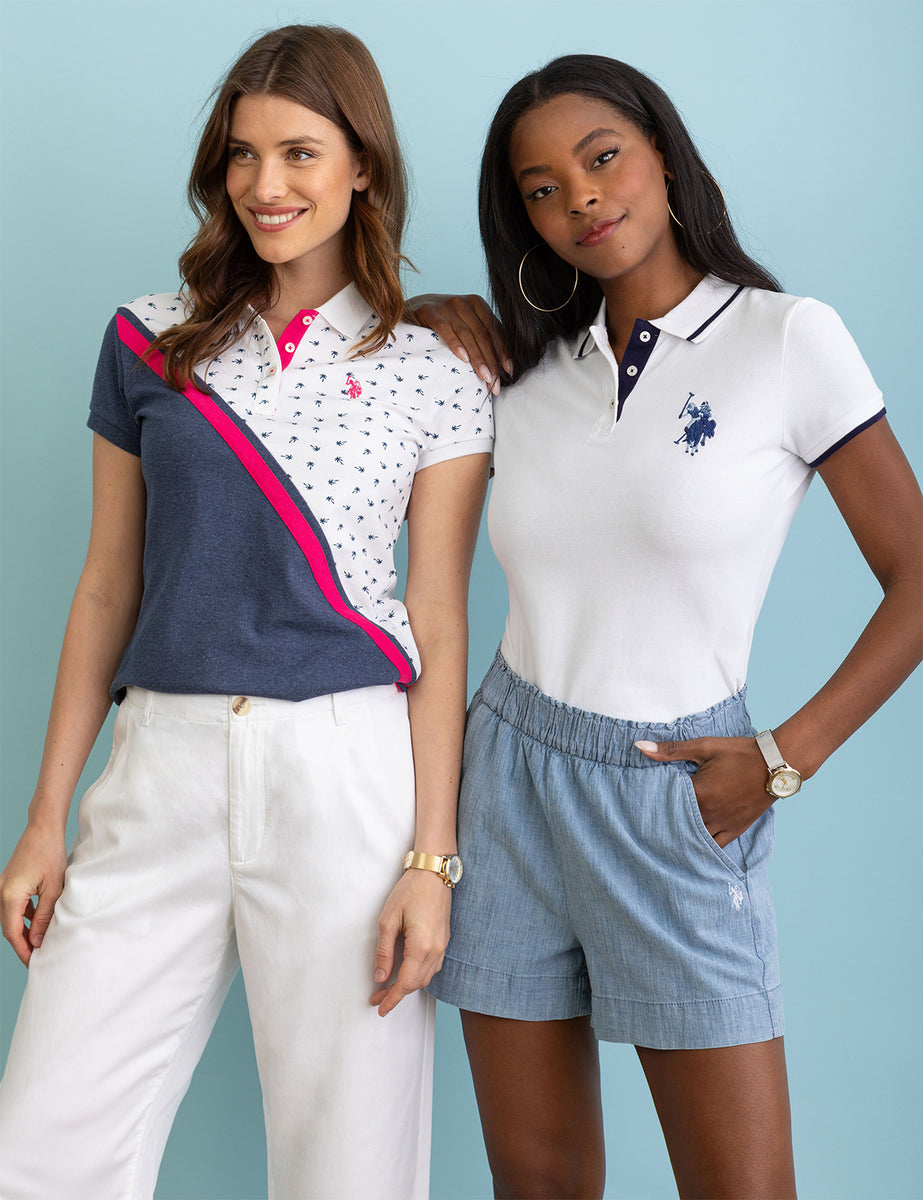 DITSY DIAGONAL COLORBLOCK POLO SHIRT– U.S. Polo Assn.