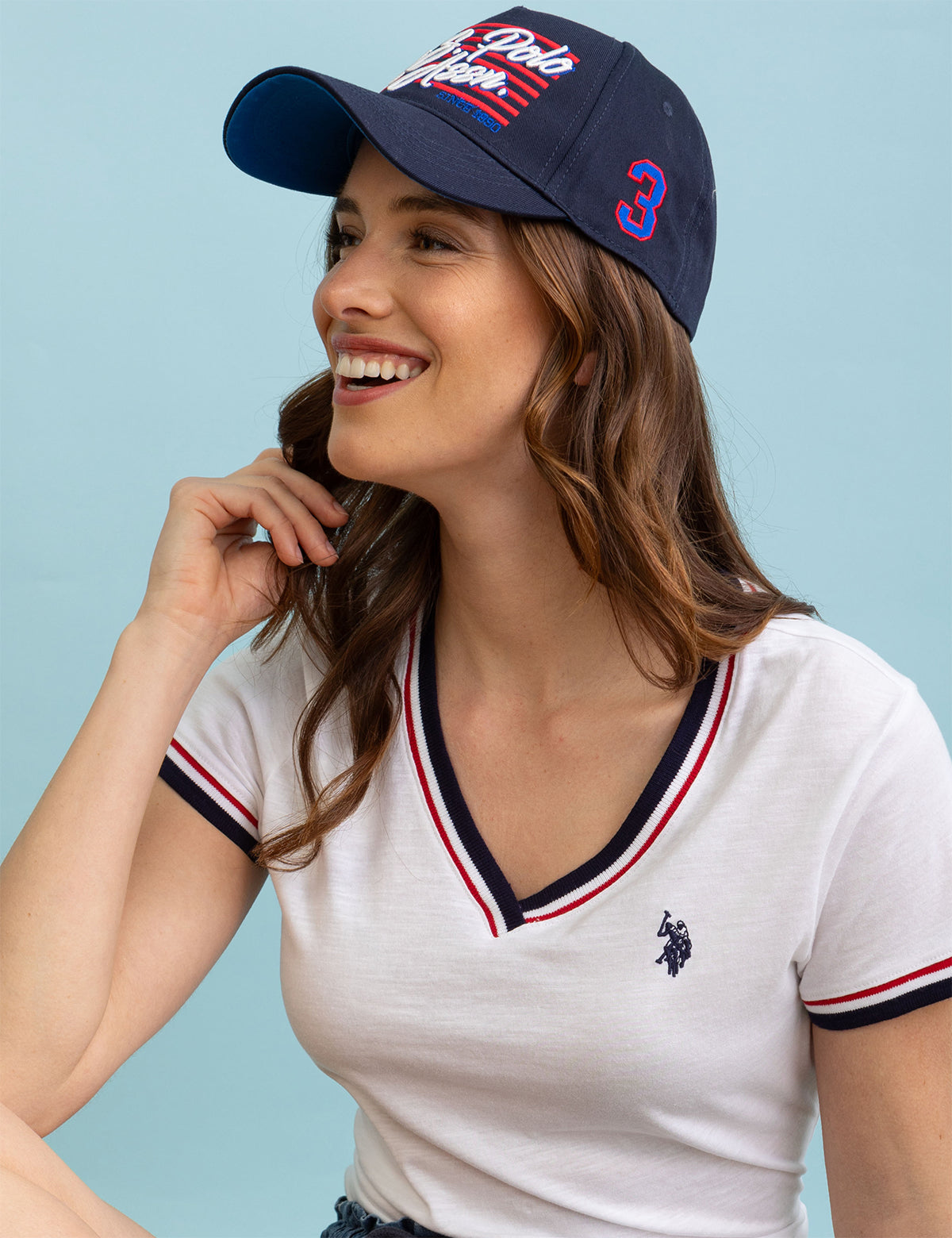 WOMENS EMBROIDERED USPA FLAG HAT– U.S. Polo Assn.