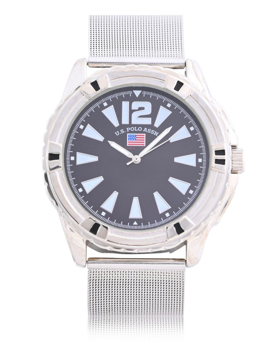 MEN'S SILVER SPORT ANALOG WATCH– U.S. Polo Assn.