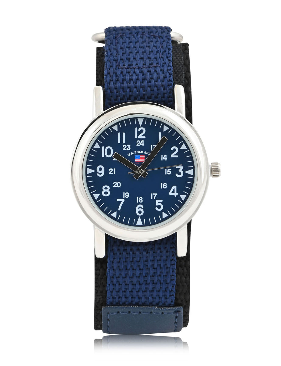 USPA JUNIOR NAVY NYLON STRAP WATCH– U.S. Polo Assn.