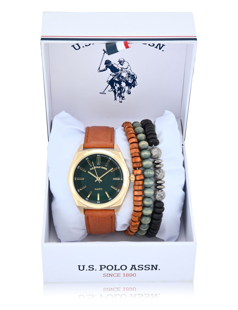 MENS BRON WATCH STACKABLE SET– U.S. Polo Assn.