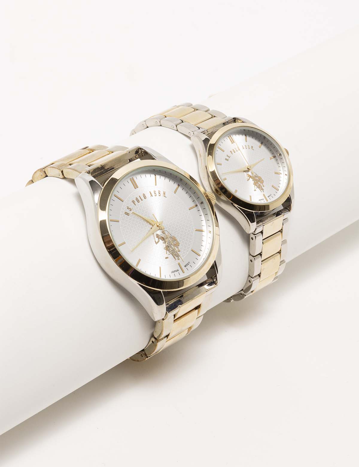 HIS AND HERS TWO TONE WATCH SET– U.S. Polo Assn.