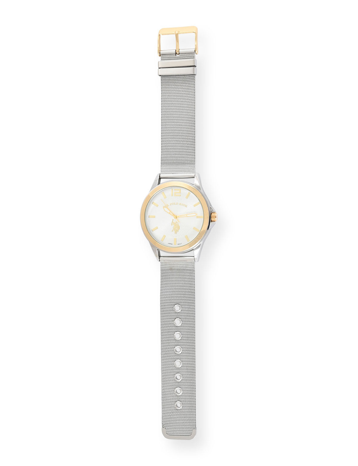 MEN'S TWO TONE MESH AND BRACELET WATCH SET– U.S. Polo Assn.