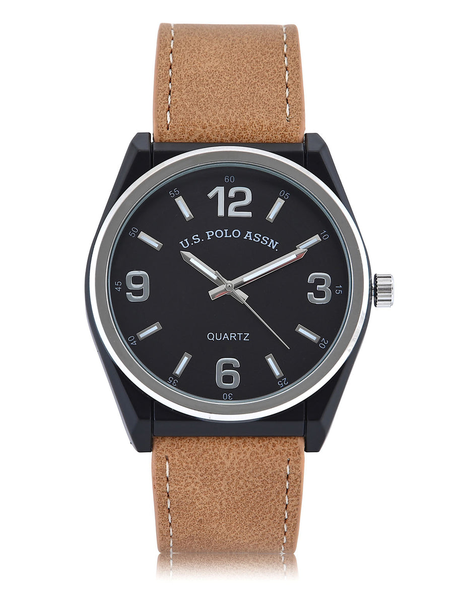 MENS CLASSIC BROWN STRAP WATCH– U.S. Polo Assn.