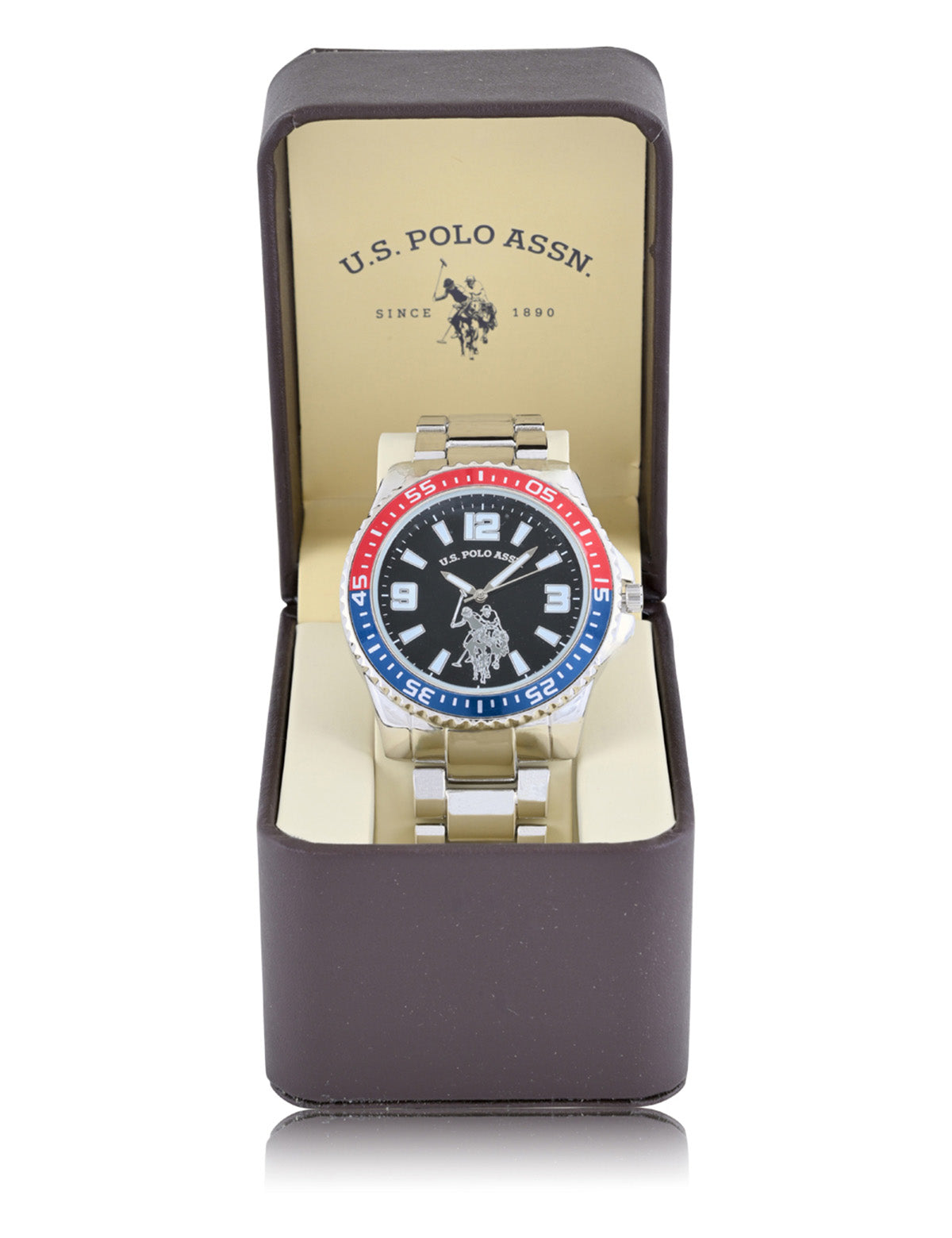 MEN'S SIGNATURE RED AND BLUE LINK WATCH– U.S. Polo Assn.