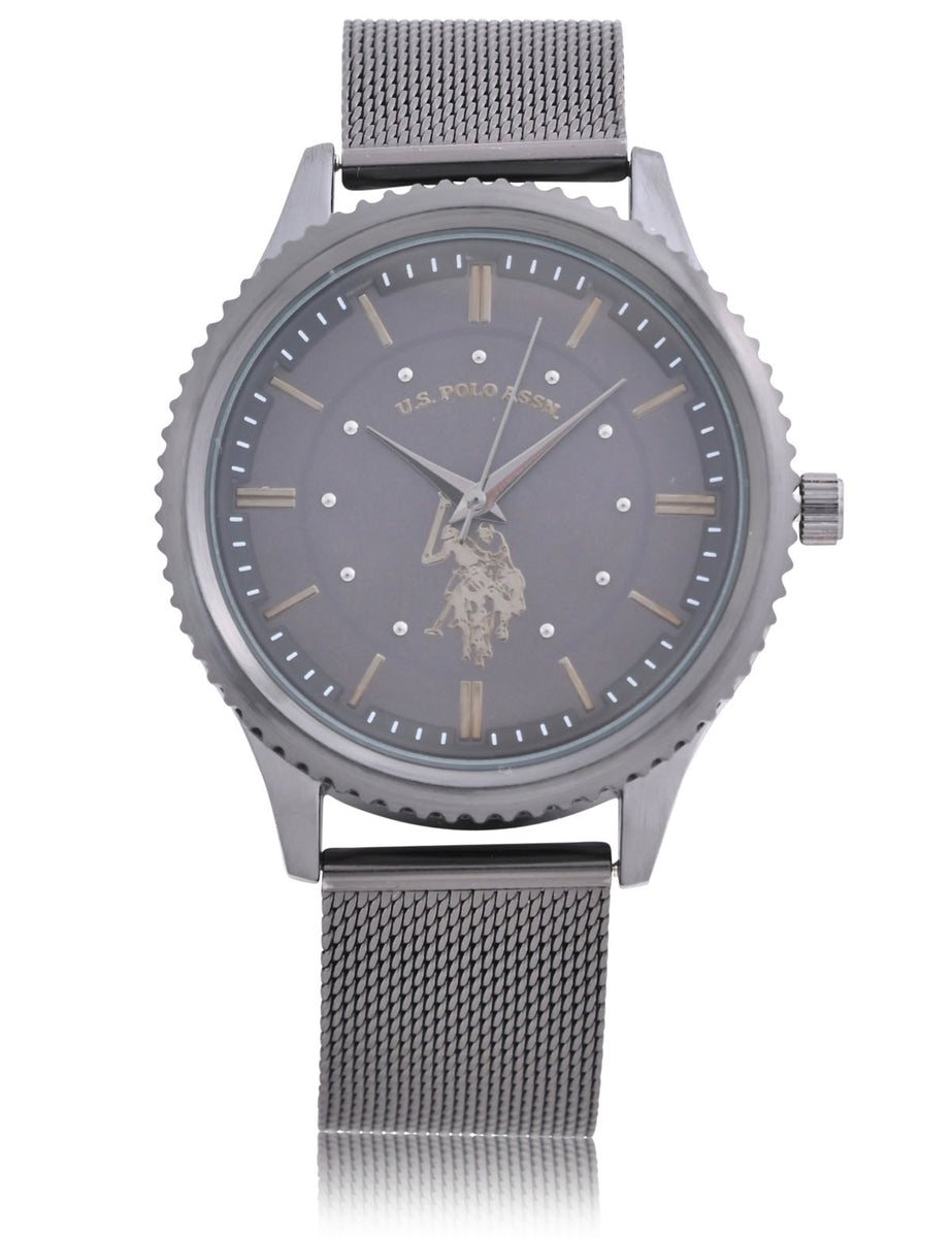 MEN'S BLACK STRAP DRESS WATCH– U.S. Polo Assn.