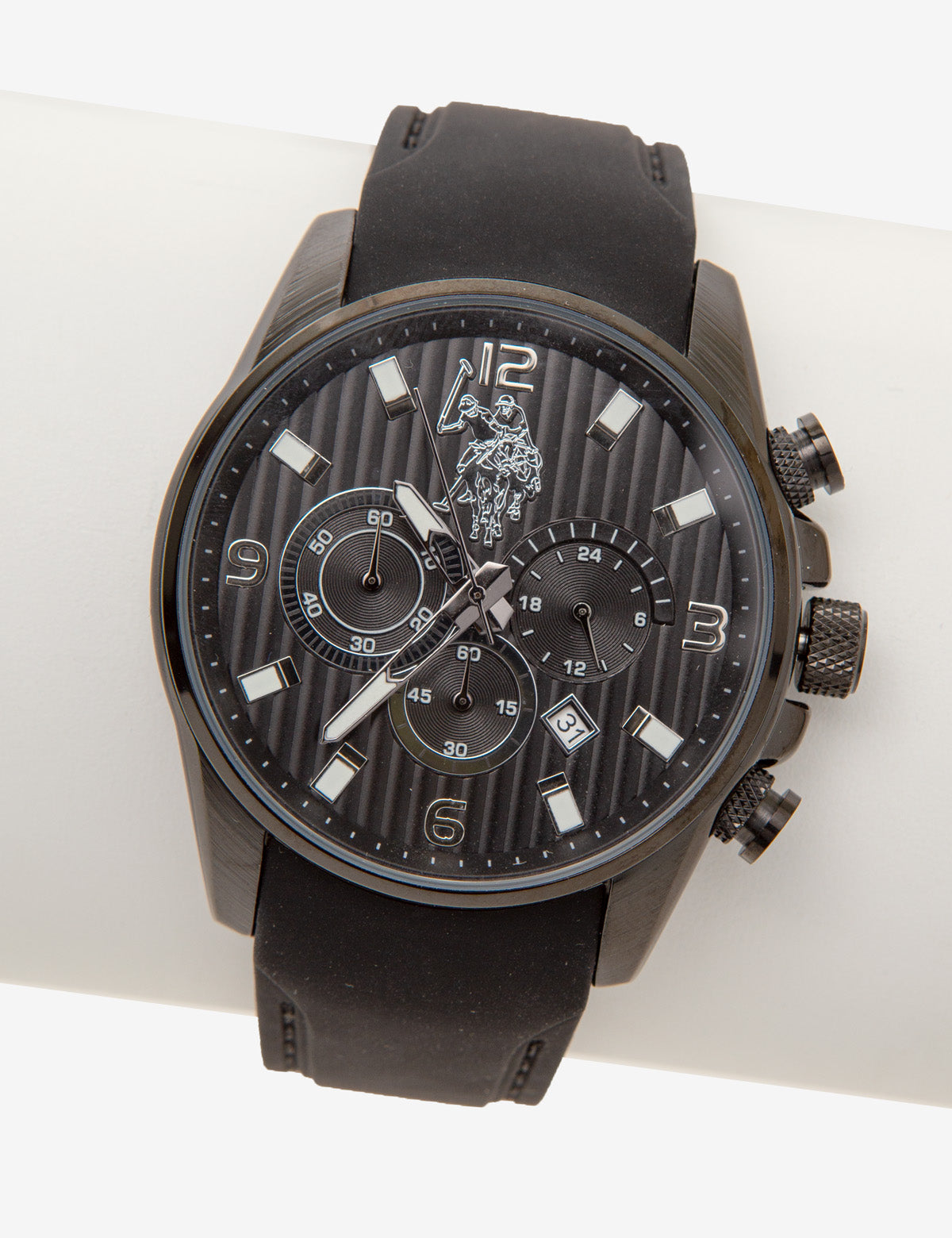 MEN'S EXCLUSIVE BLACK ON BLACK CHRONOGRAPH WATCH– U.S. Polo Assn.