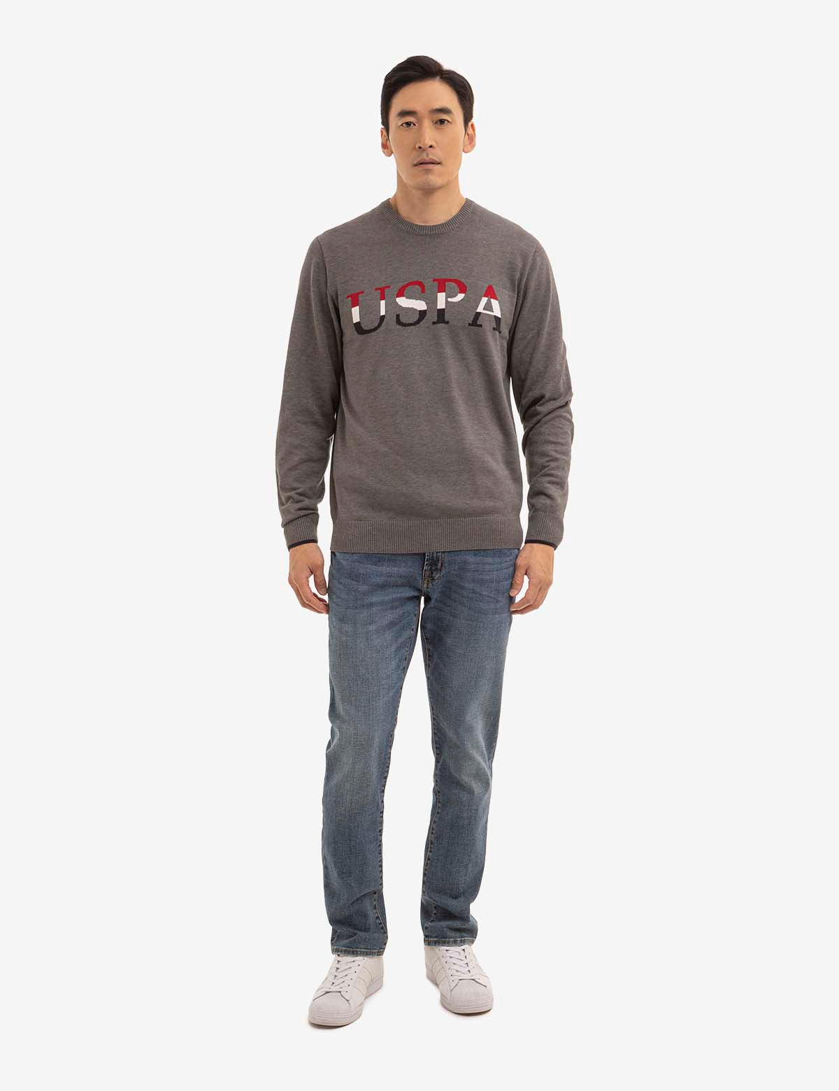 USPA CHEST LOGO CREW NECK SWEATER– U.S. Polo Assn.