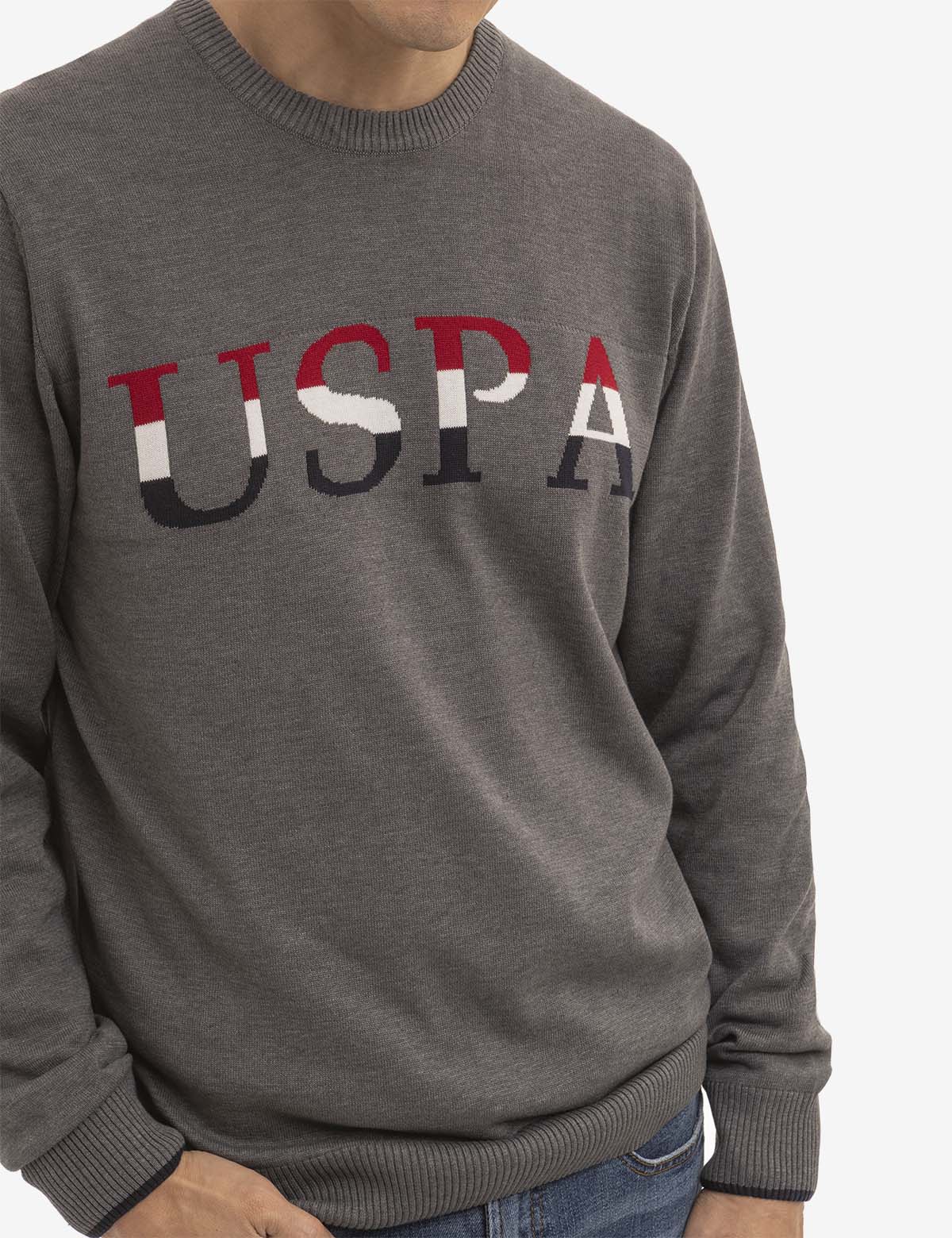 USPA CHEST LOGO CREW NECK SWEATER– U.S. Polo Assn.