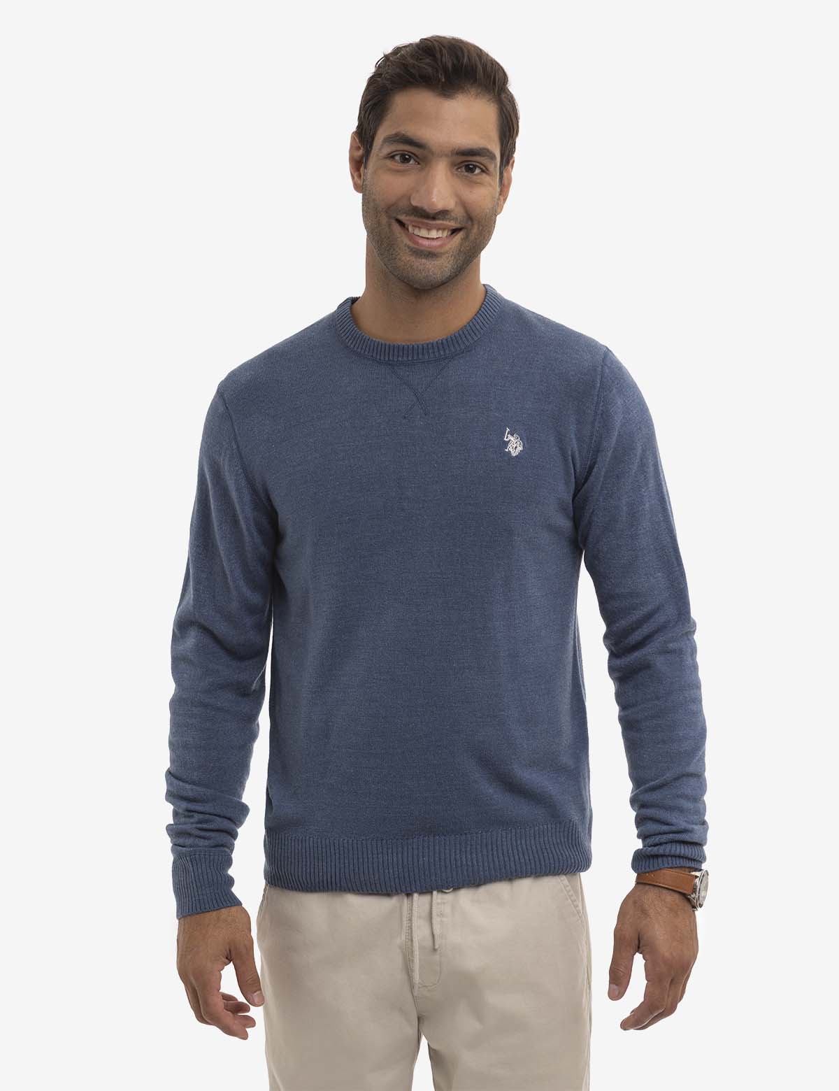 SOLID CREW NECK SWEATER– U.S. Polo Assn.