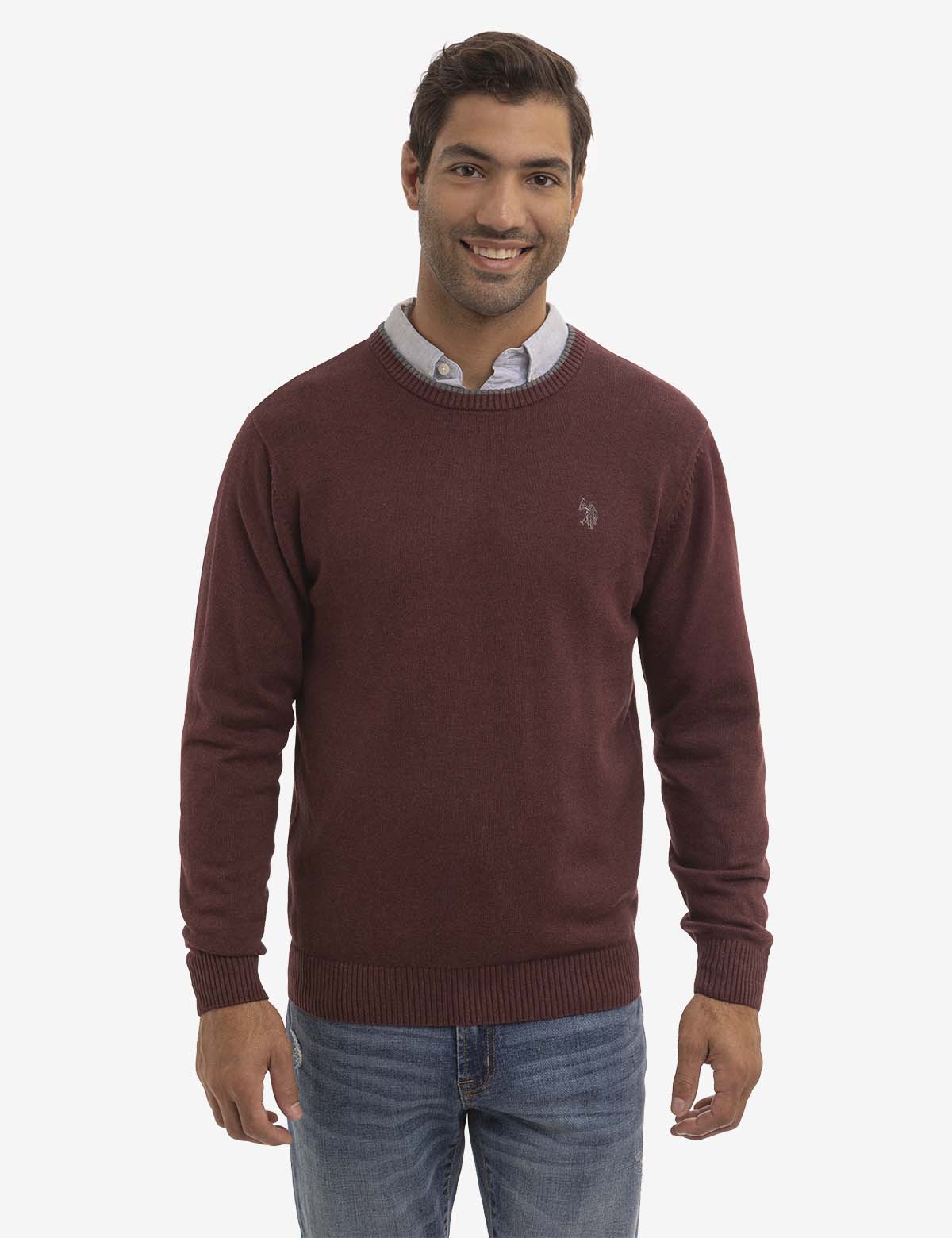 SOLID JERSEY CREW NECK SWEATER– U.S. Polo Assn.