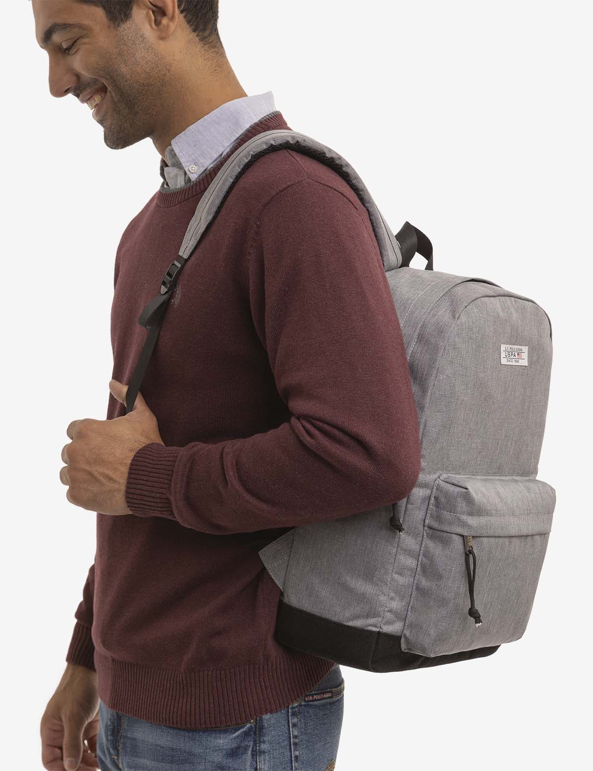 MENS HEATHER BACKPACK– U.S. Polo Assn.