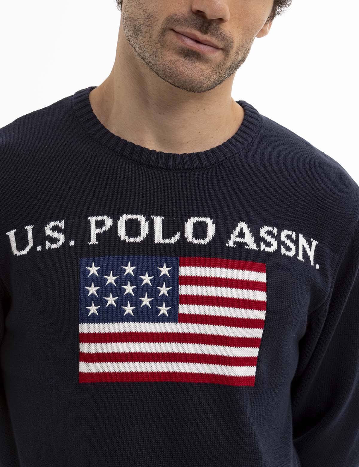 U.S. POLO ASSN. FLAG CREW NECK SWEATER– U.S. Polo Assn.