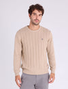 VERTICAL TEXTURED CREW NECK SWEATER– U.S. Polo Assn.
